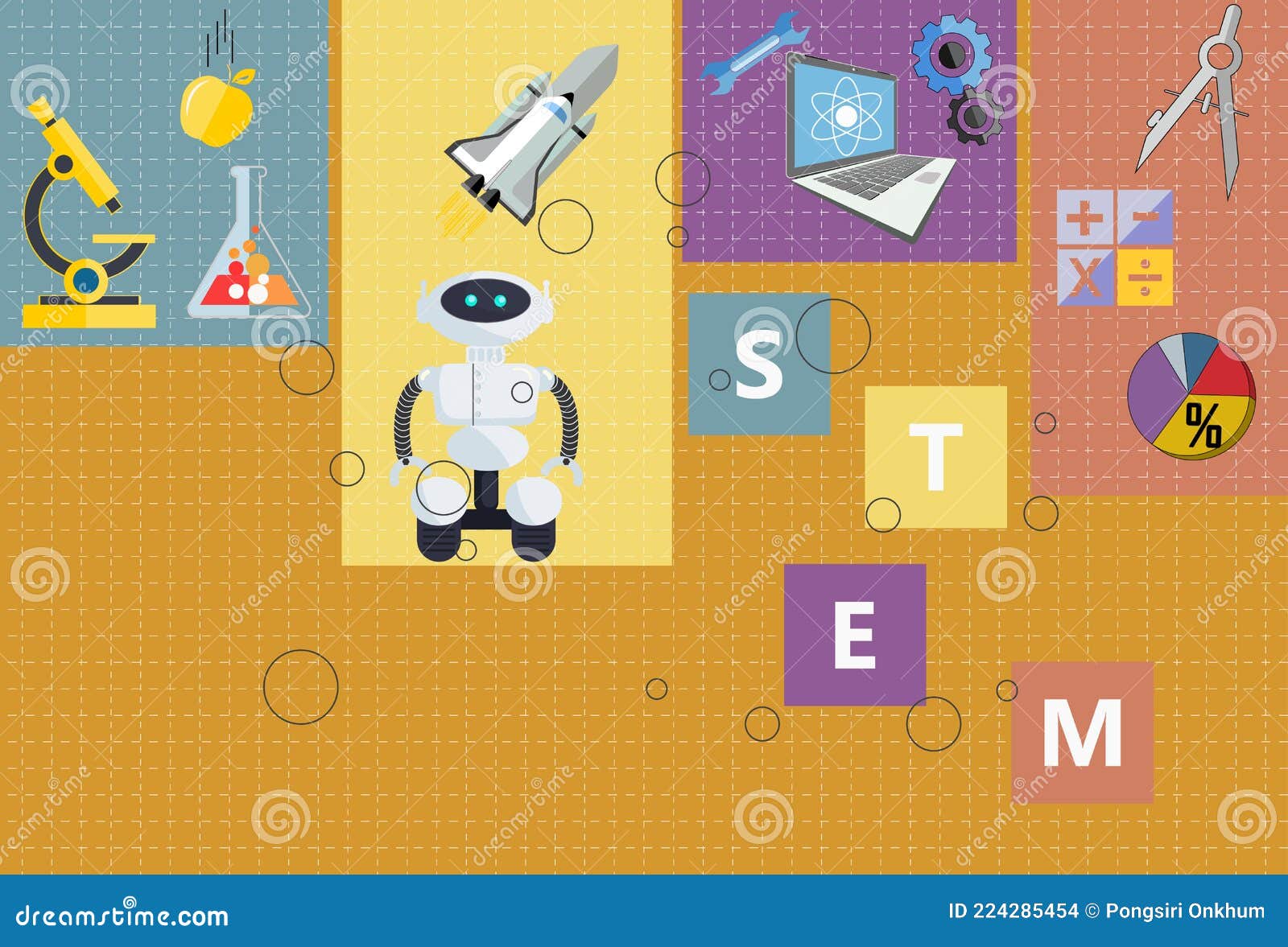 Infographic STEM Education Vector Illustration | CartoonDealer.com ...