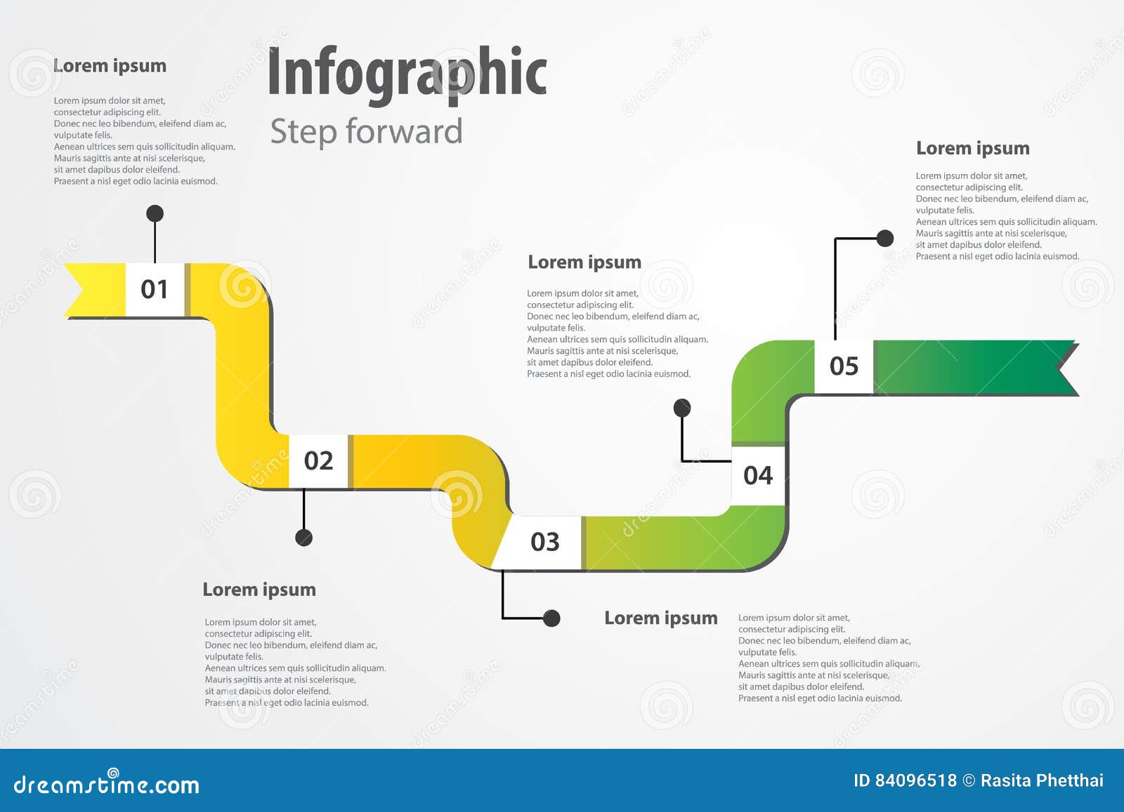 Infographic step forward stock vector. Illustration of diagram - 84096518