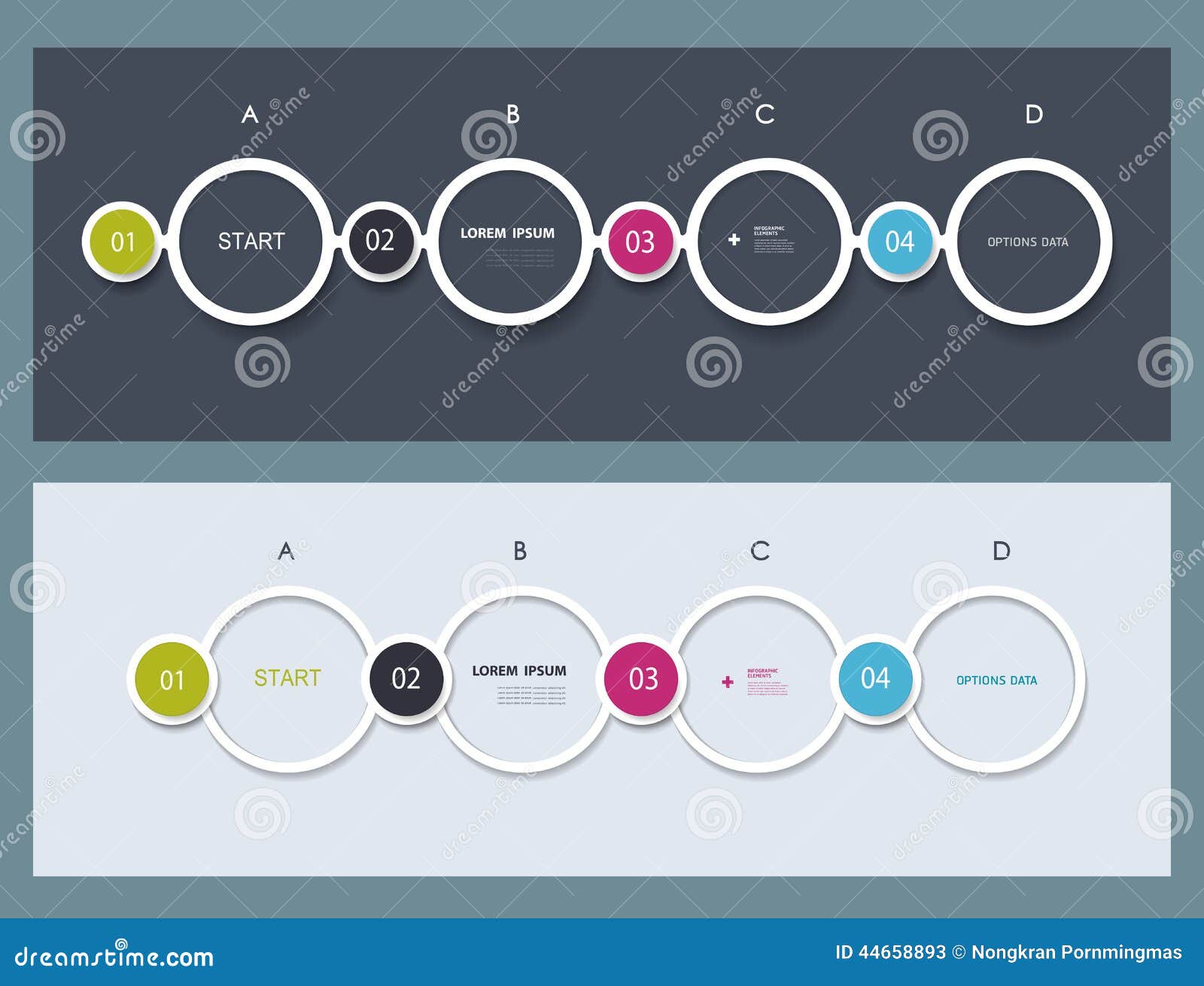 Infographic Step by Step Template Stock Vector - Illustration of ...