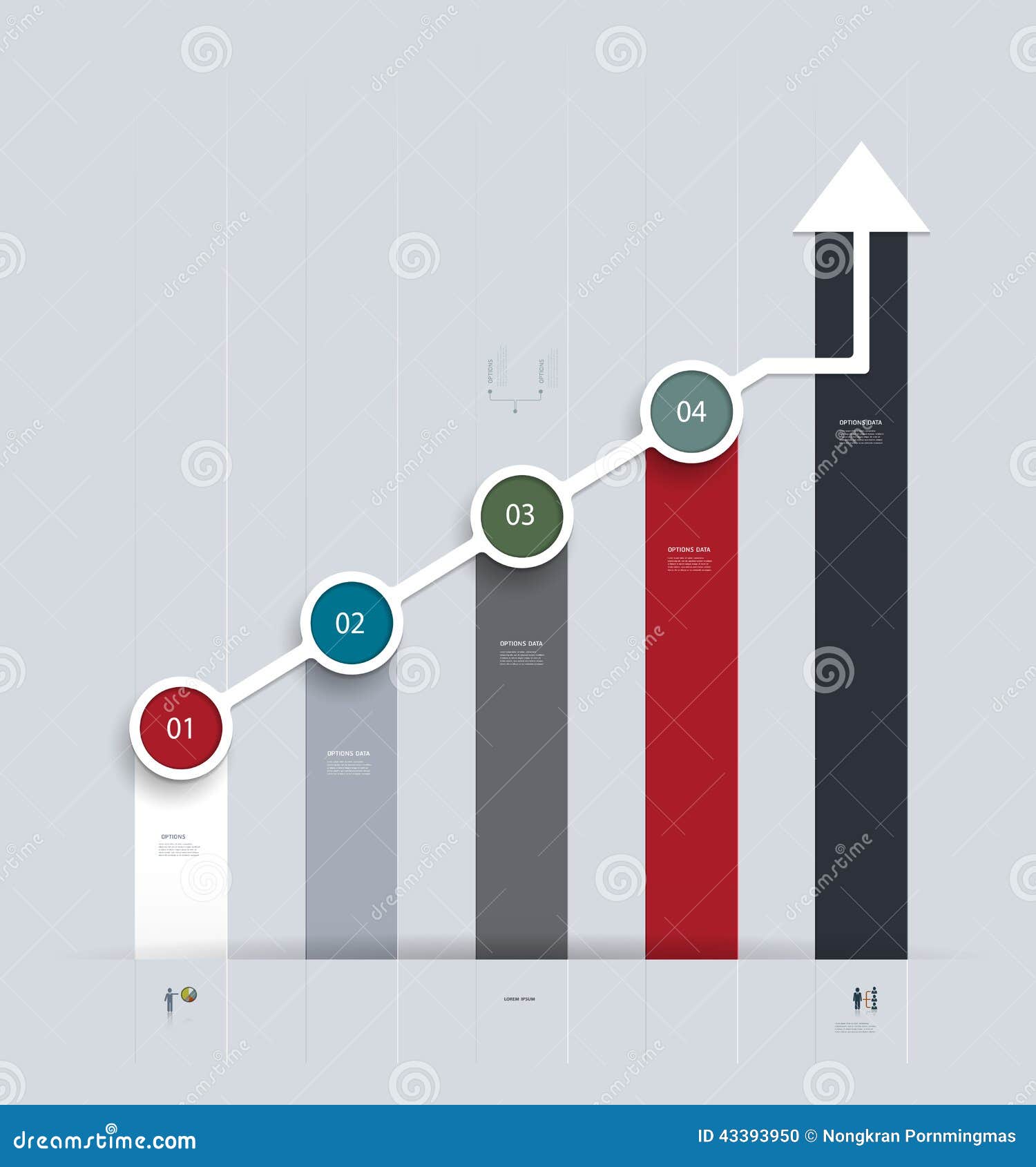 Infographic Step by Step Template Stock Vector - Illustration of ...