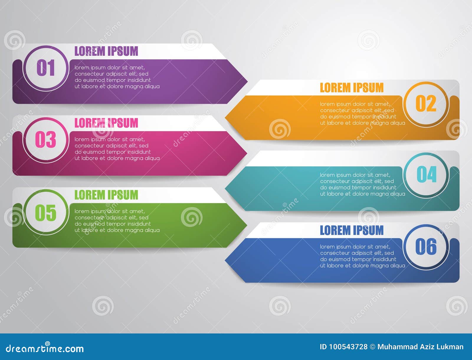Infographic Step by Step Template Illustration for Your Presentation ...