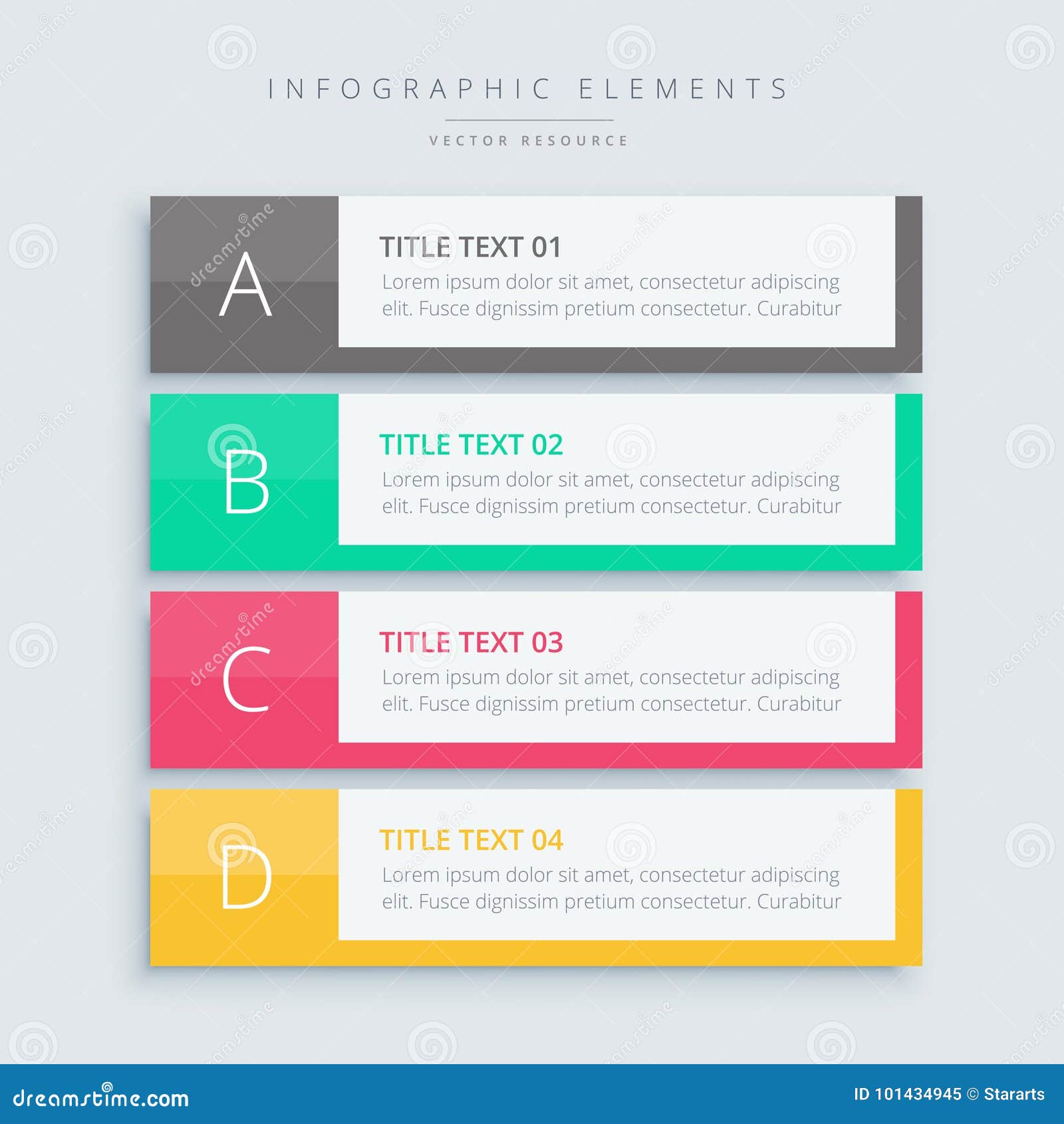Infographic steps banners stock vector. Illustration of colors - 101434945