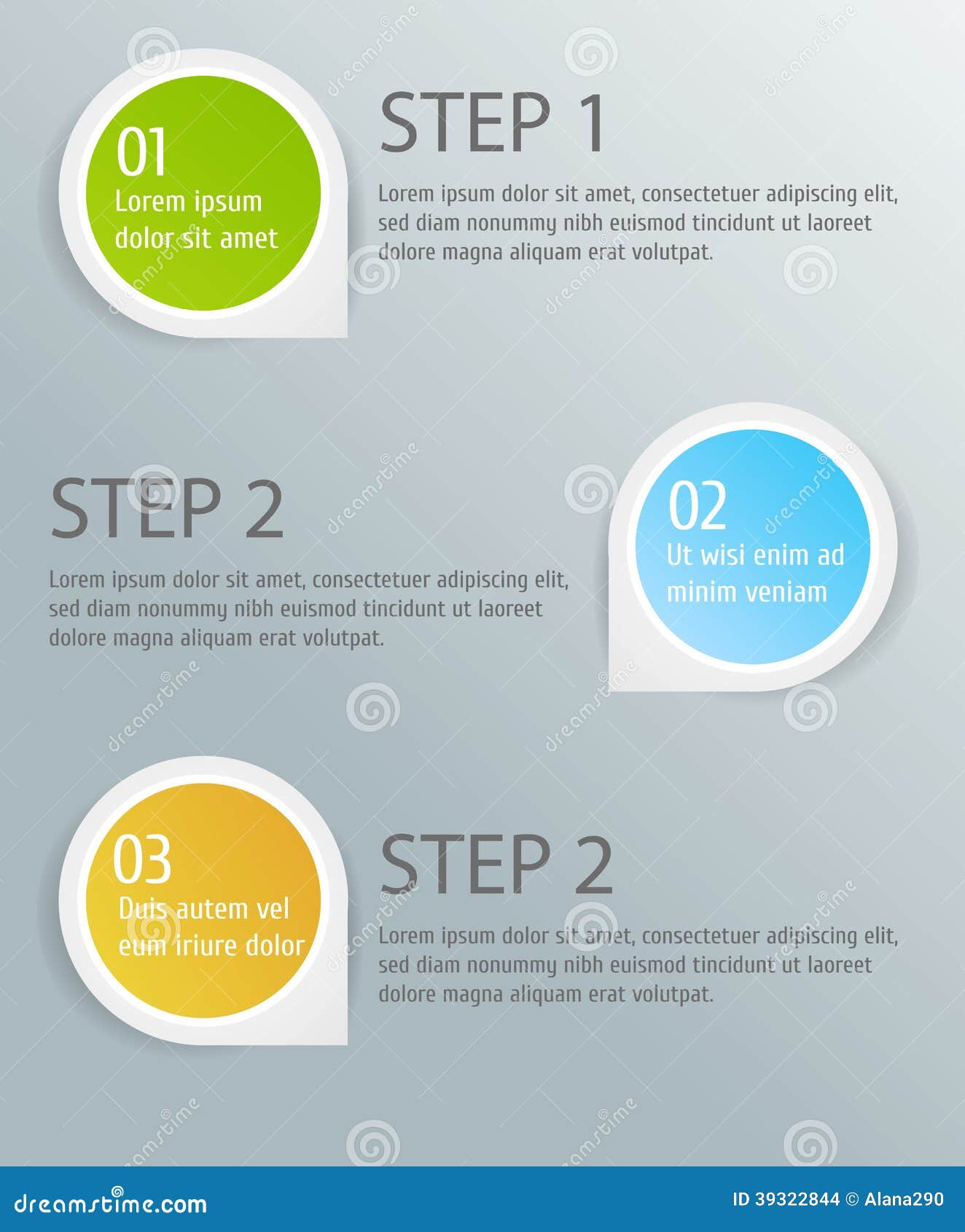 Infographic steps elements stock vector. Illustration of medium - 39322844