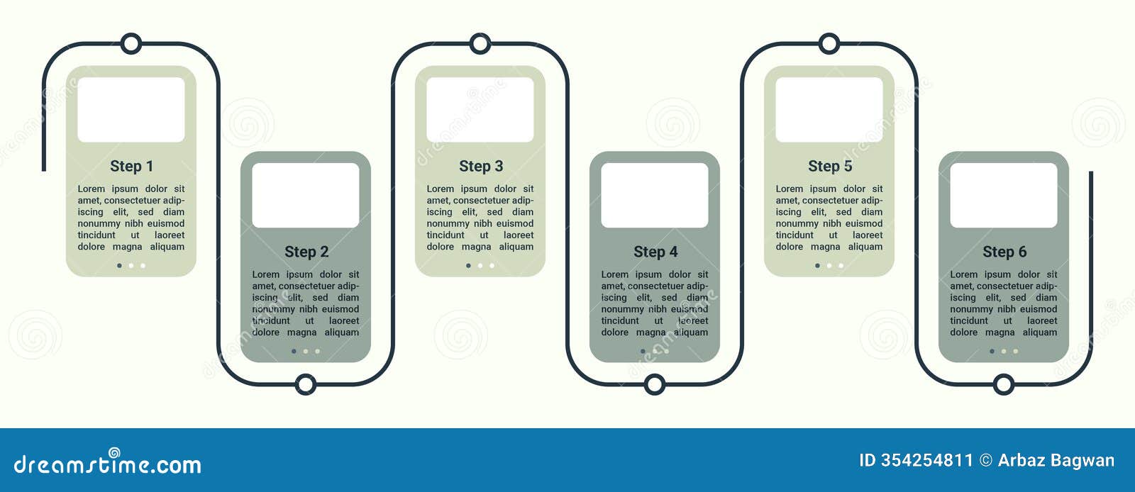 Infographic Steps Journey Process Flow Chart Workflow with Page Slide ...