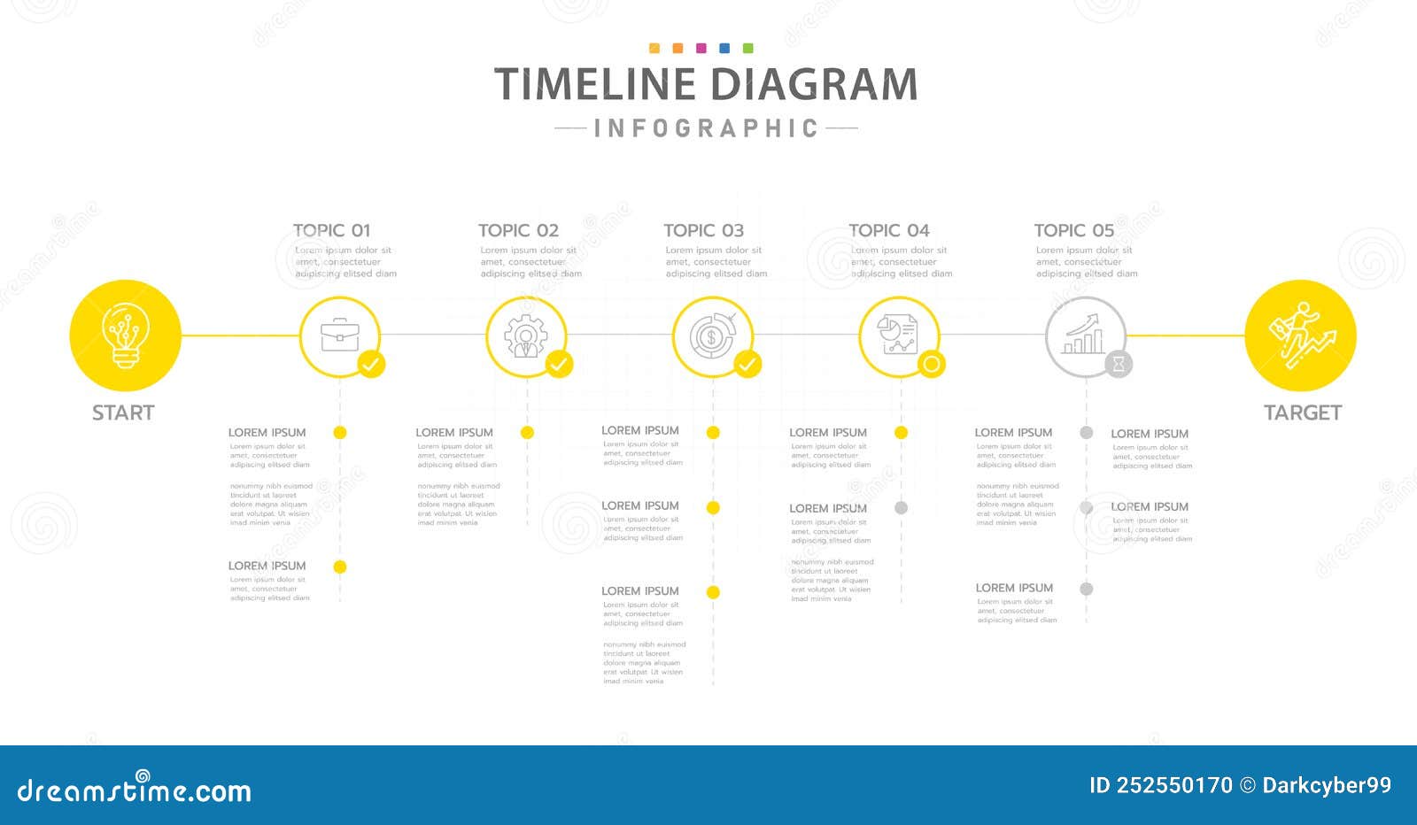Infographic 5 Steps Modern Timeline Diagram Calendar With Circle And ... Infographic 5 Steps Modern Timeline Diagram Calendar With Circle And ...