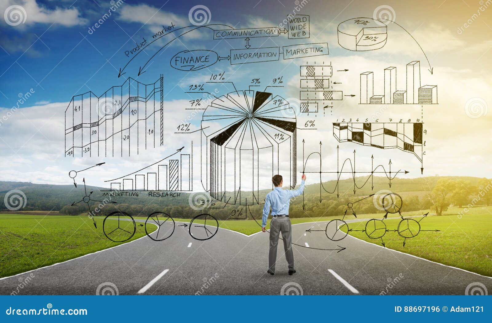 Infographic strategy plan stock photo. Image of choose - 88697196