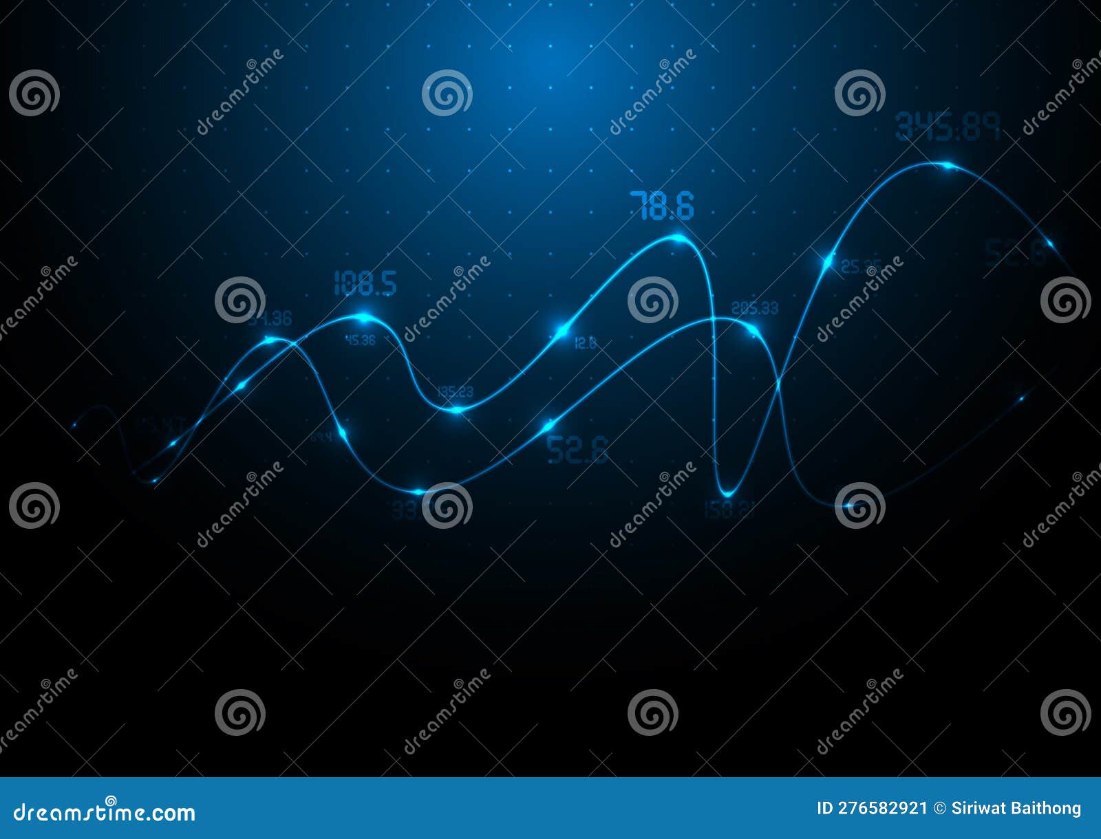 Infographic Style Business Graph Abstract Background Stock Vector ...