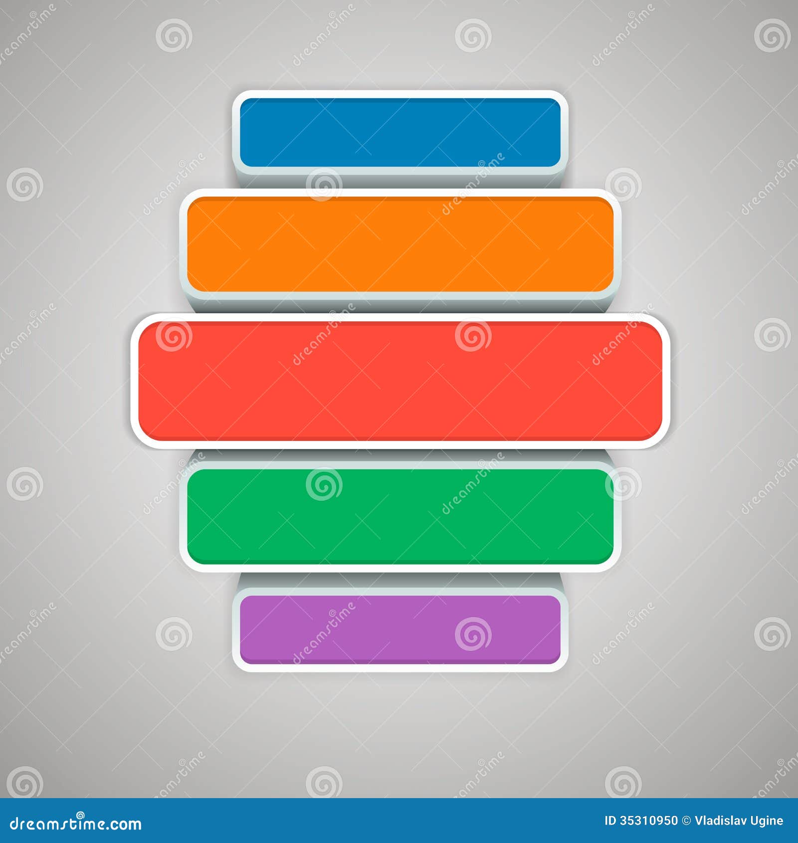 Infographic with a Tape Measure Windows for Text Stock Vector ...