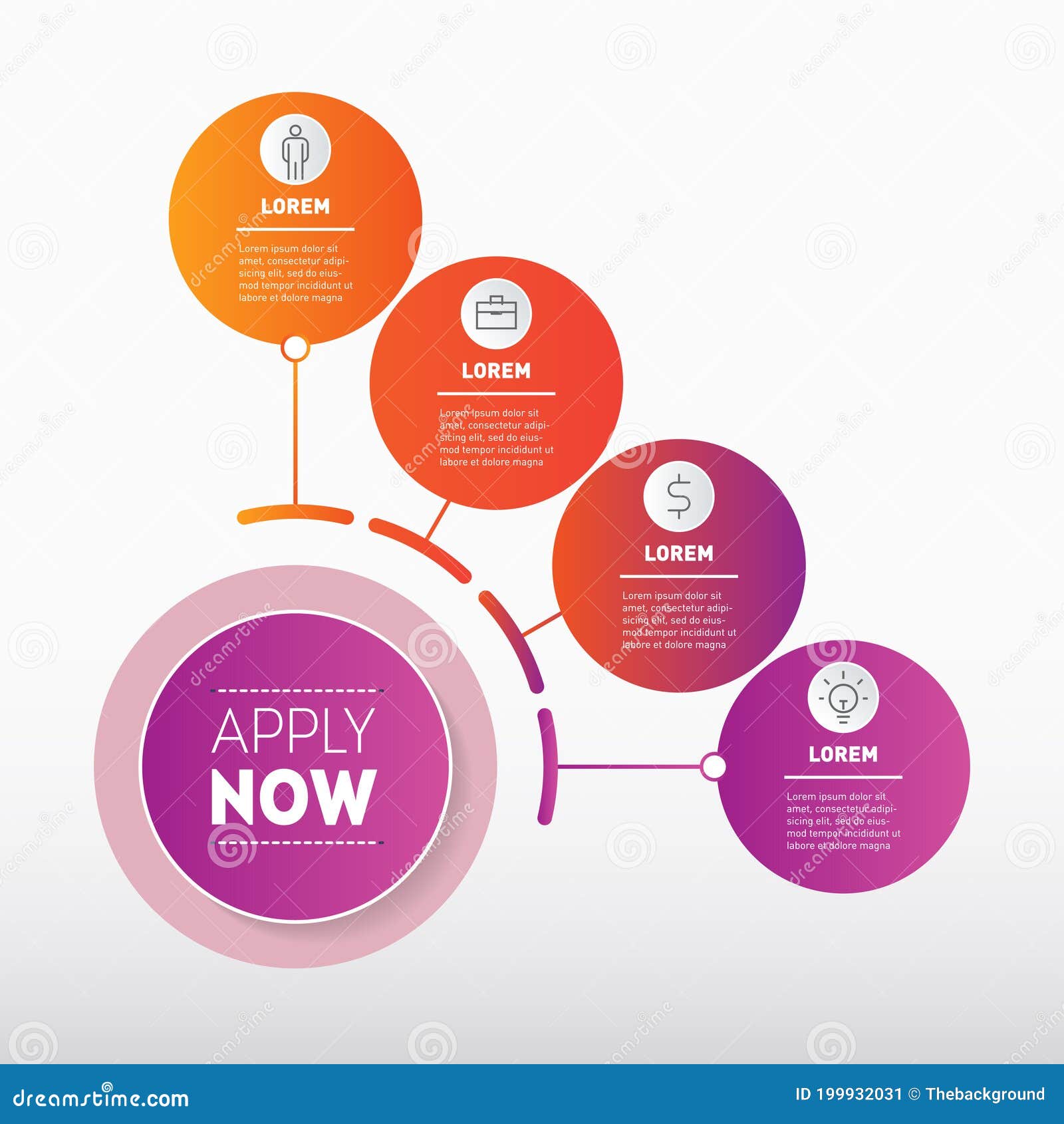 Infographic Of Technological Or Education Process With 4 Steps ...