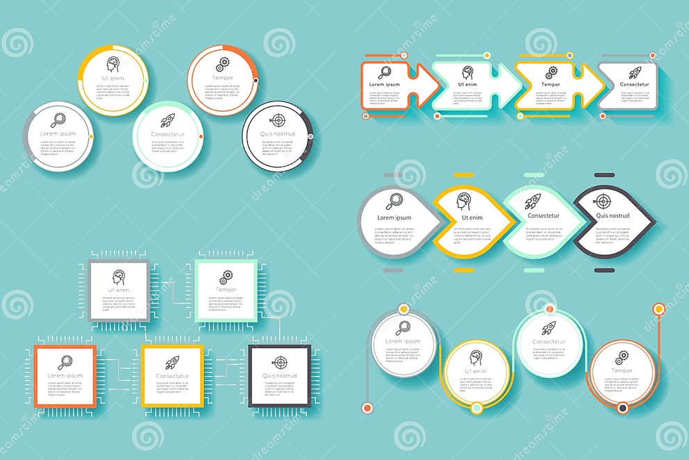 Infographic Technology Process Diagram Presentation Label Options Steps ...