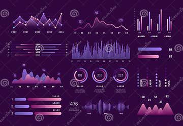 Infographic Technology UI Interface. Network Management Data Screen ...