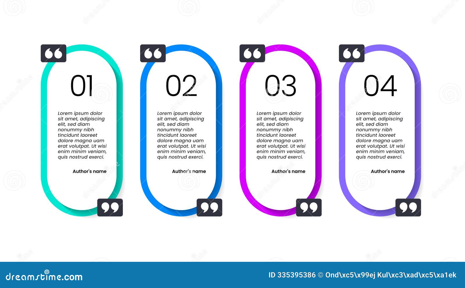 Infographic Template. 4 Banners with Quote Symbols Stock Illustration ... Infographic Template. 4 Banners with Quote Symbols Stock Illustration ...