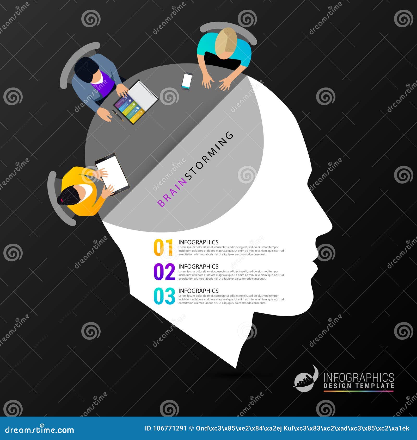 Brain Modern Art Design Streetwear Clip Art Cartoon Vector ...