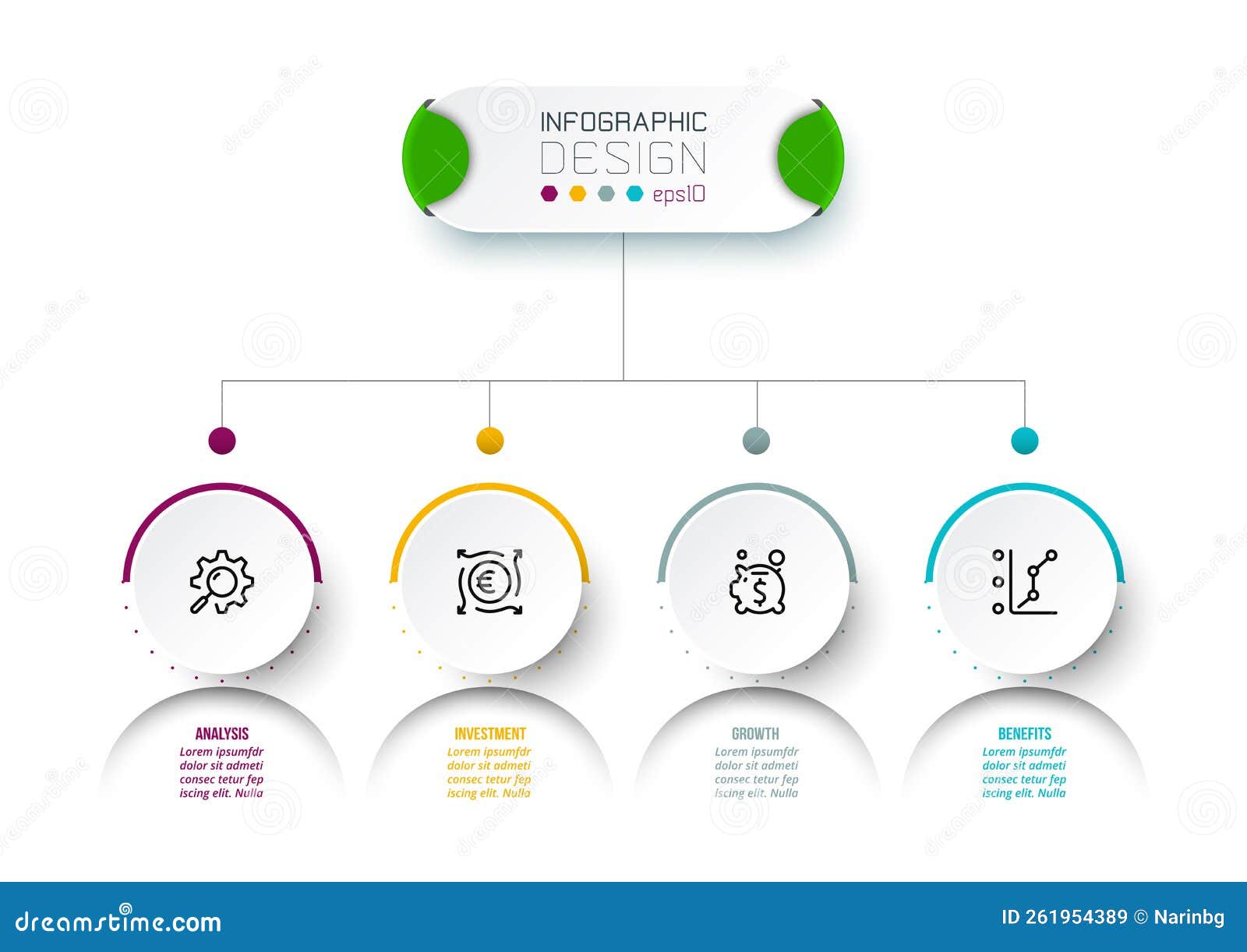 Infographic Template Business Concept with Diagram Stock Vector ...
