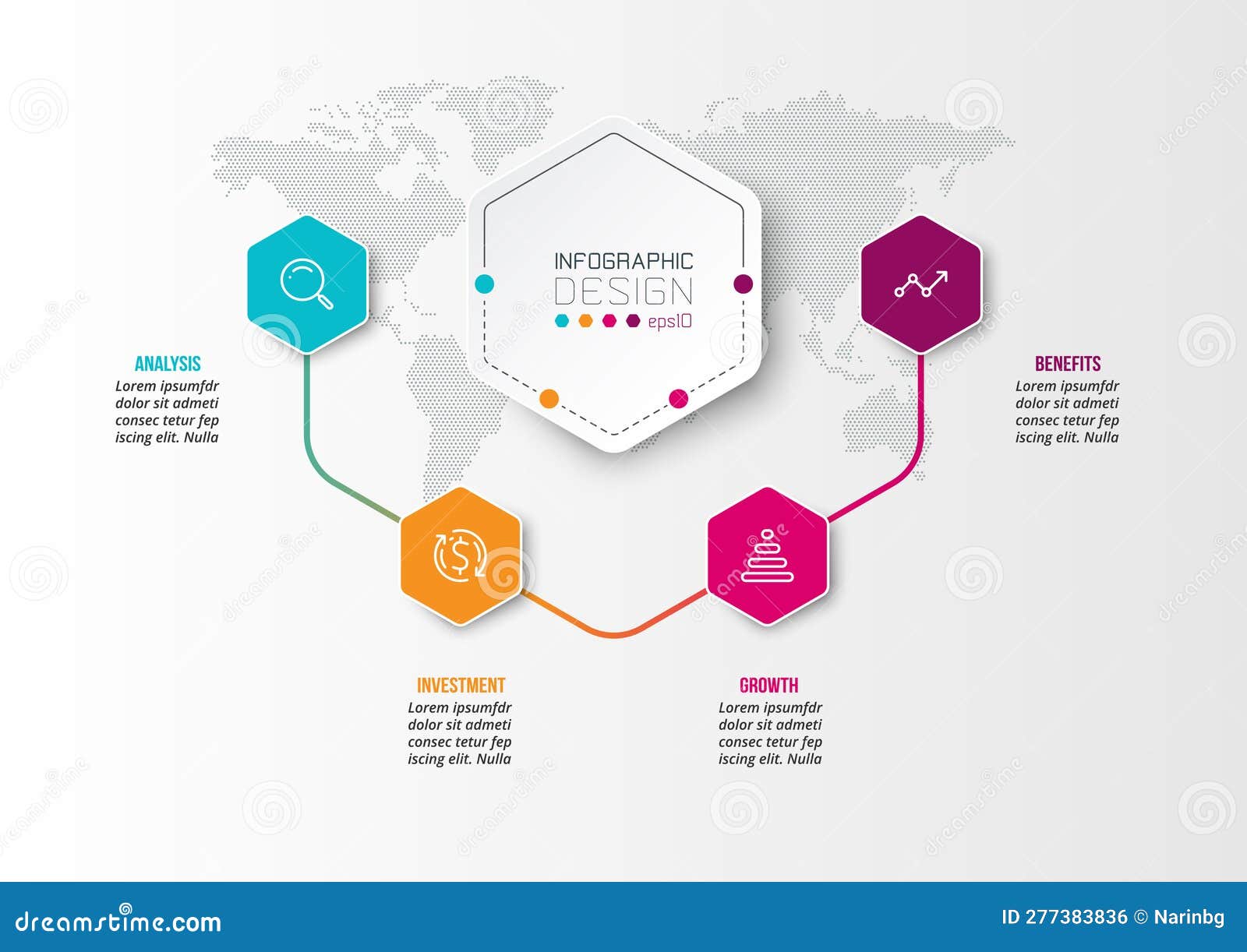 Infographic Template Business Concept with Diagram Stock Vector ...