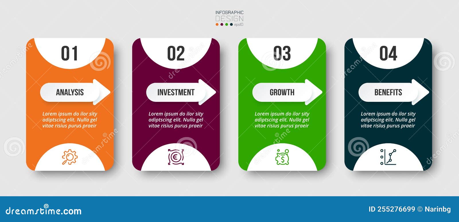 Infographic Template Business Concept with Step Stock Vector ...