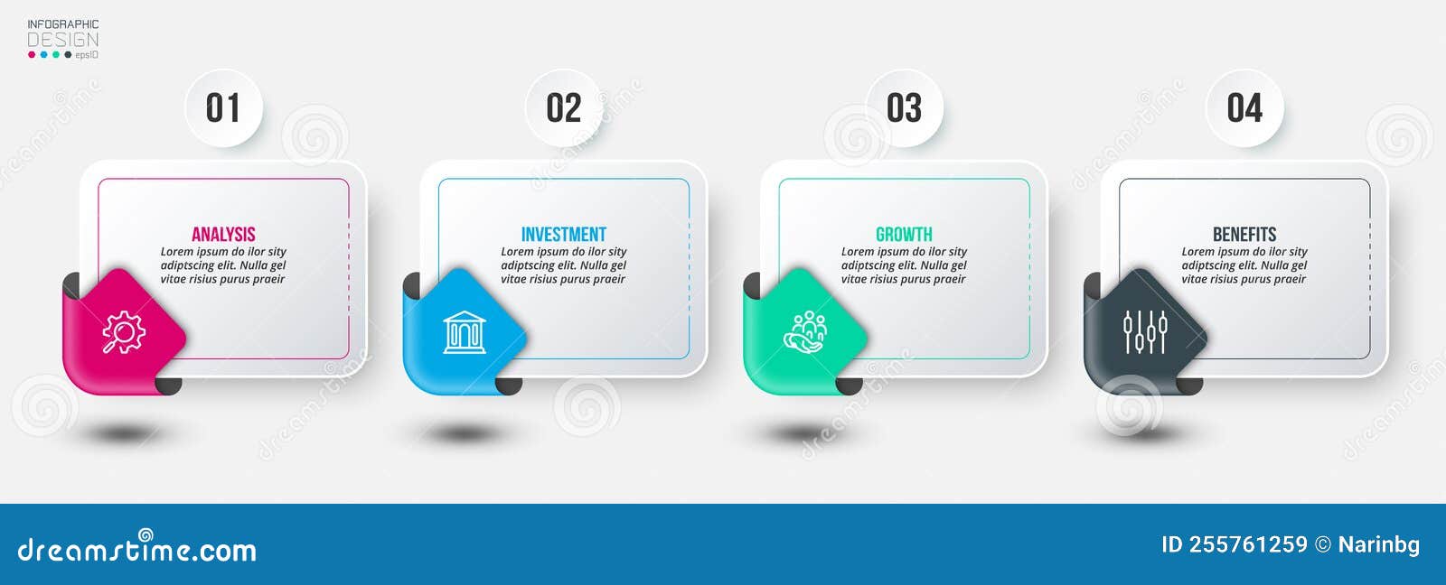 Infographic Template Business Concept with Step Stock Vector ...