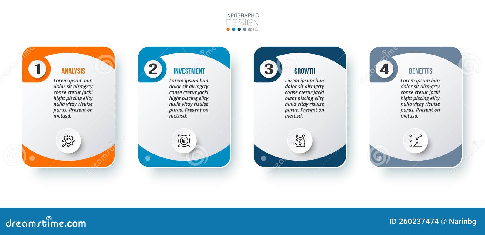 Infographic Template Business Concept with Step Stock Vector ...