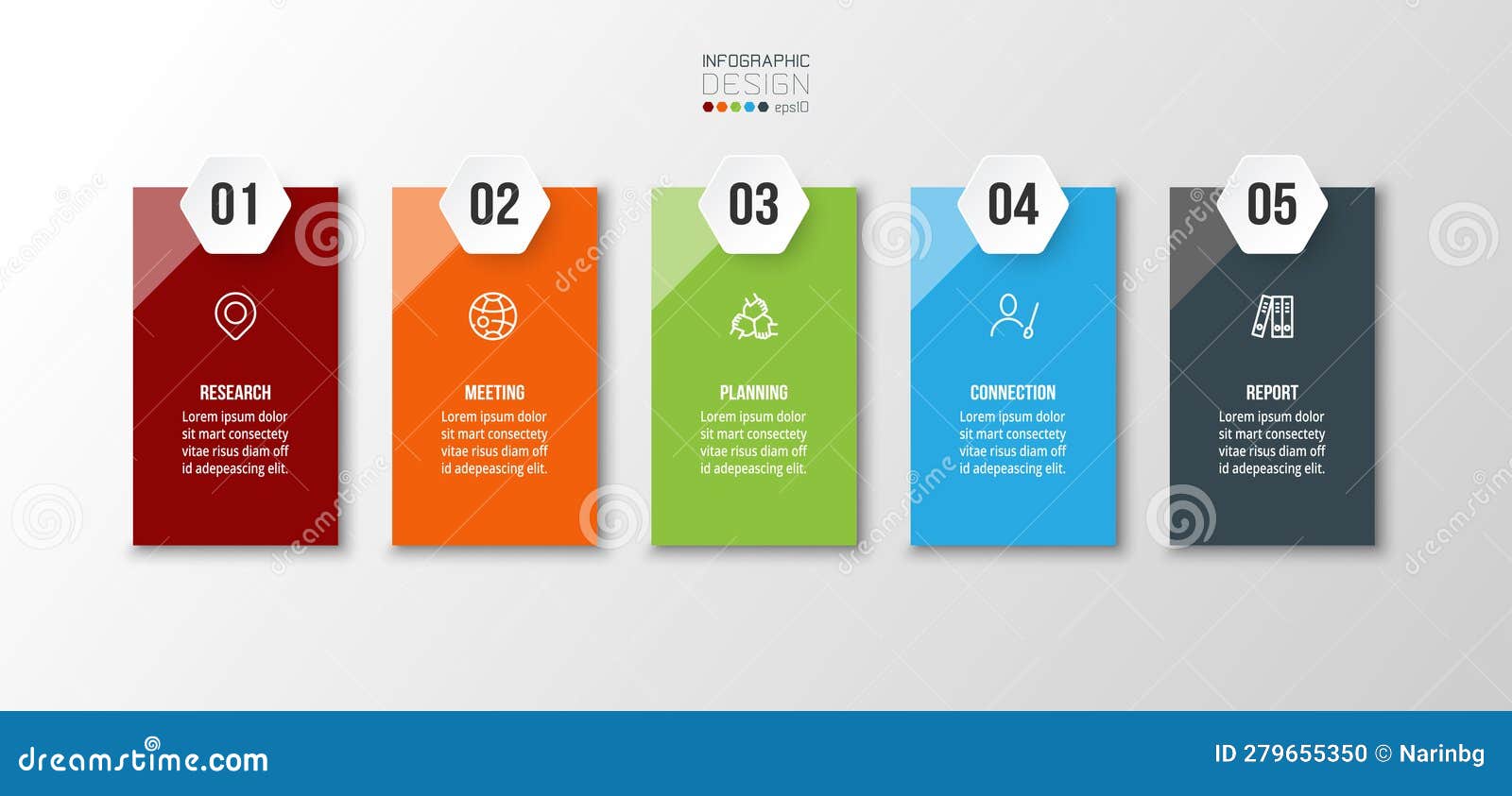 Infographic Template Business Concept with Step Stock Vector ...