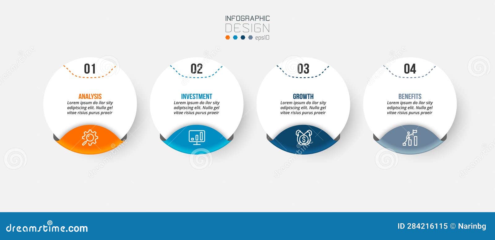 Infographic Template Business Concept with Step Stock Vector ...