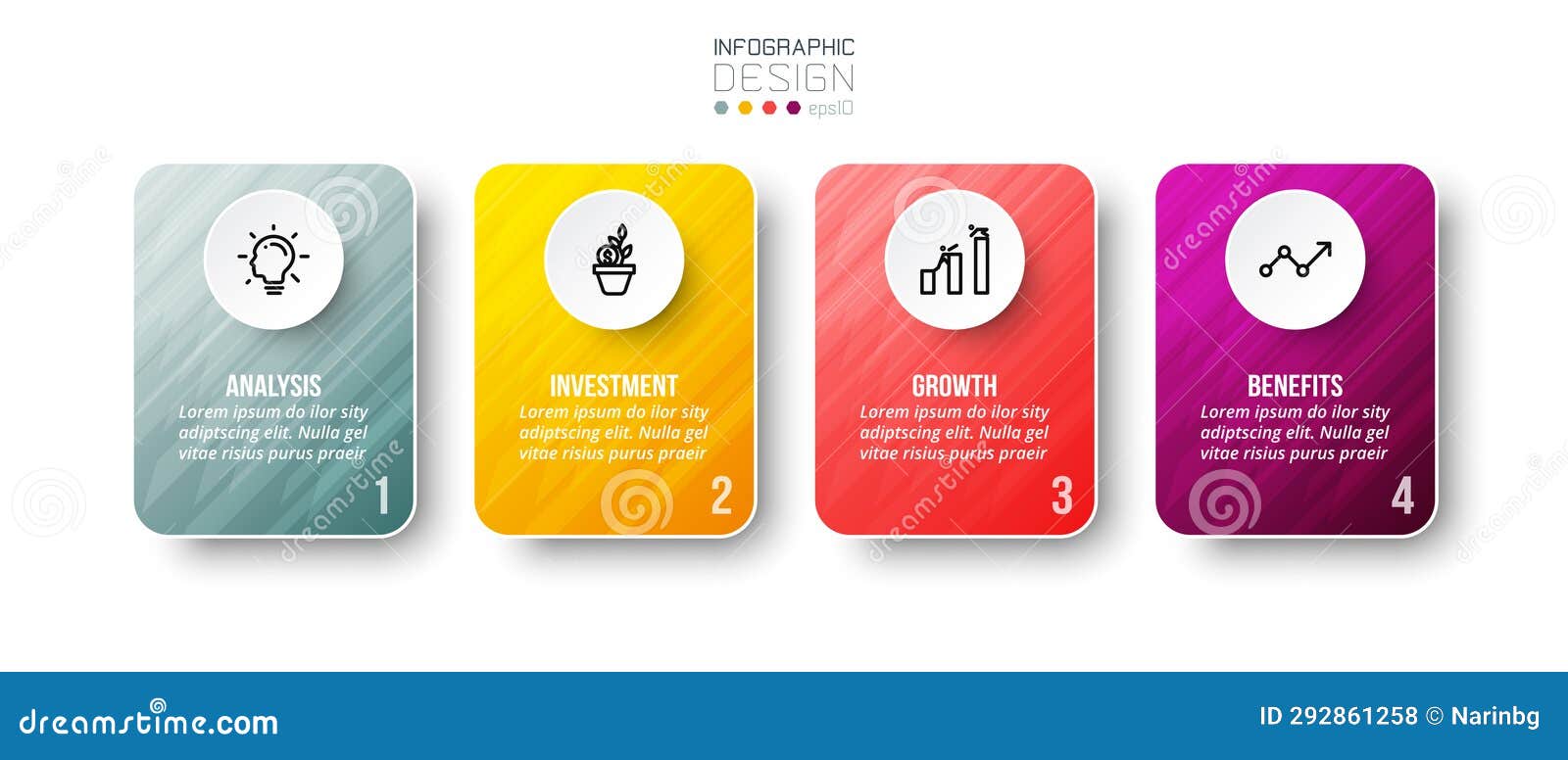 Infographic Template Business Concept with Step Stock Illustration ...