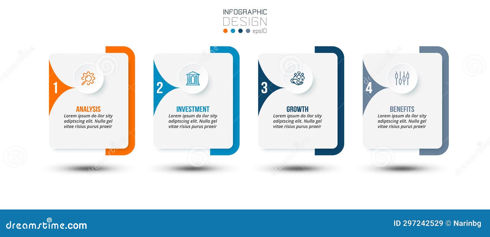 Infographic Template Business Concept with Step Stock Illustration ...