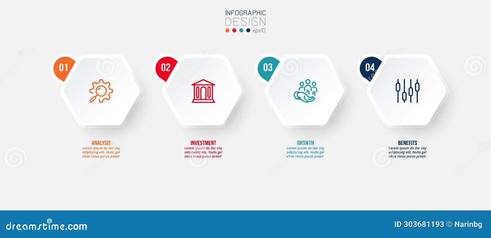 Infographic Template Business Concept with Step Stock Vector ...