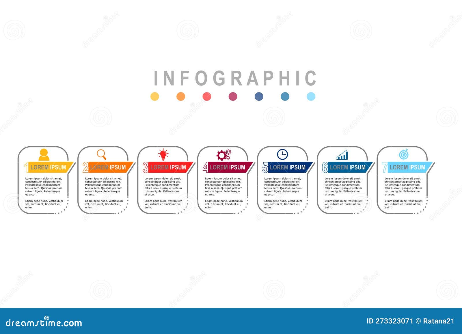 Infographic Template for Business Plan ,strategy, Roadmap. 7 Steps ...