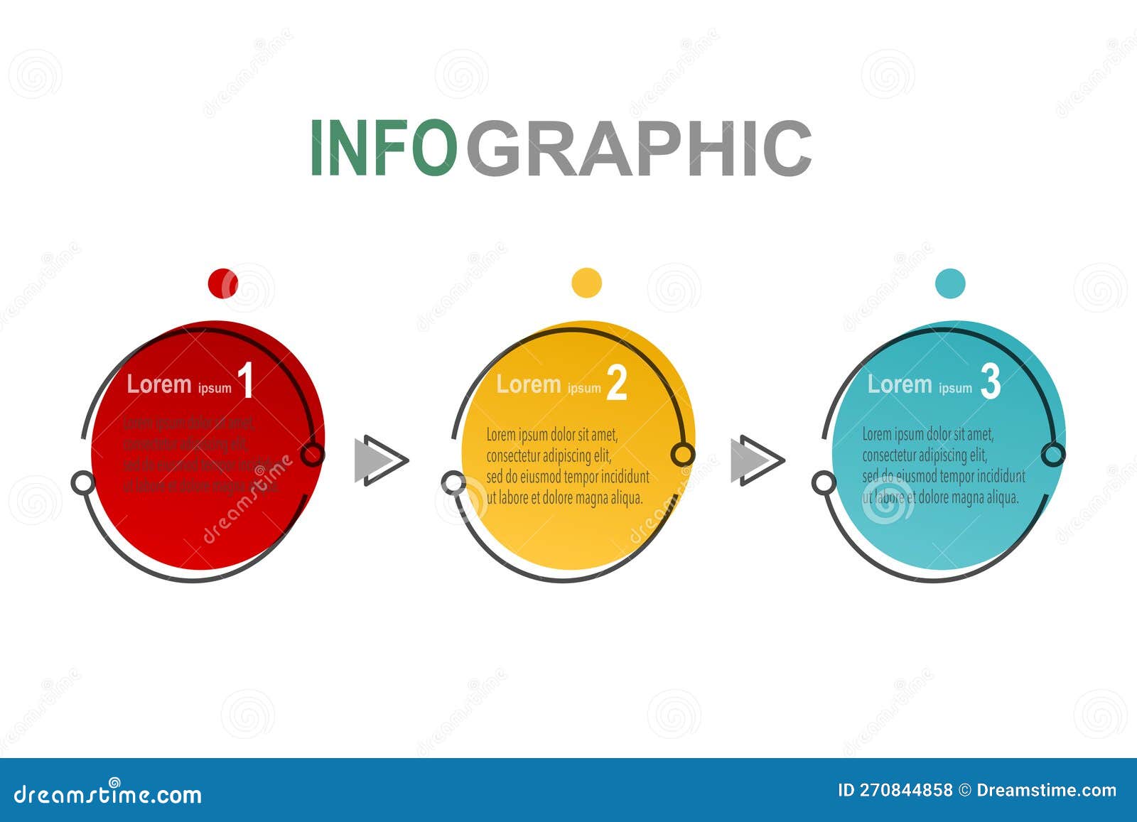 Infographic Template For Business Plan ,strategy, Roadmap. 3 Steps ...