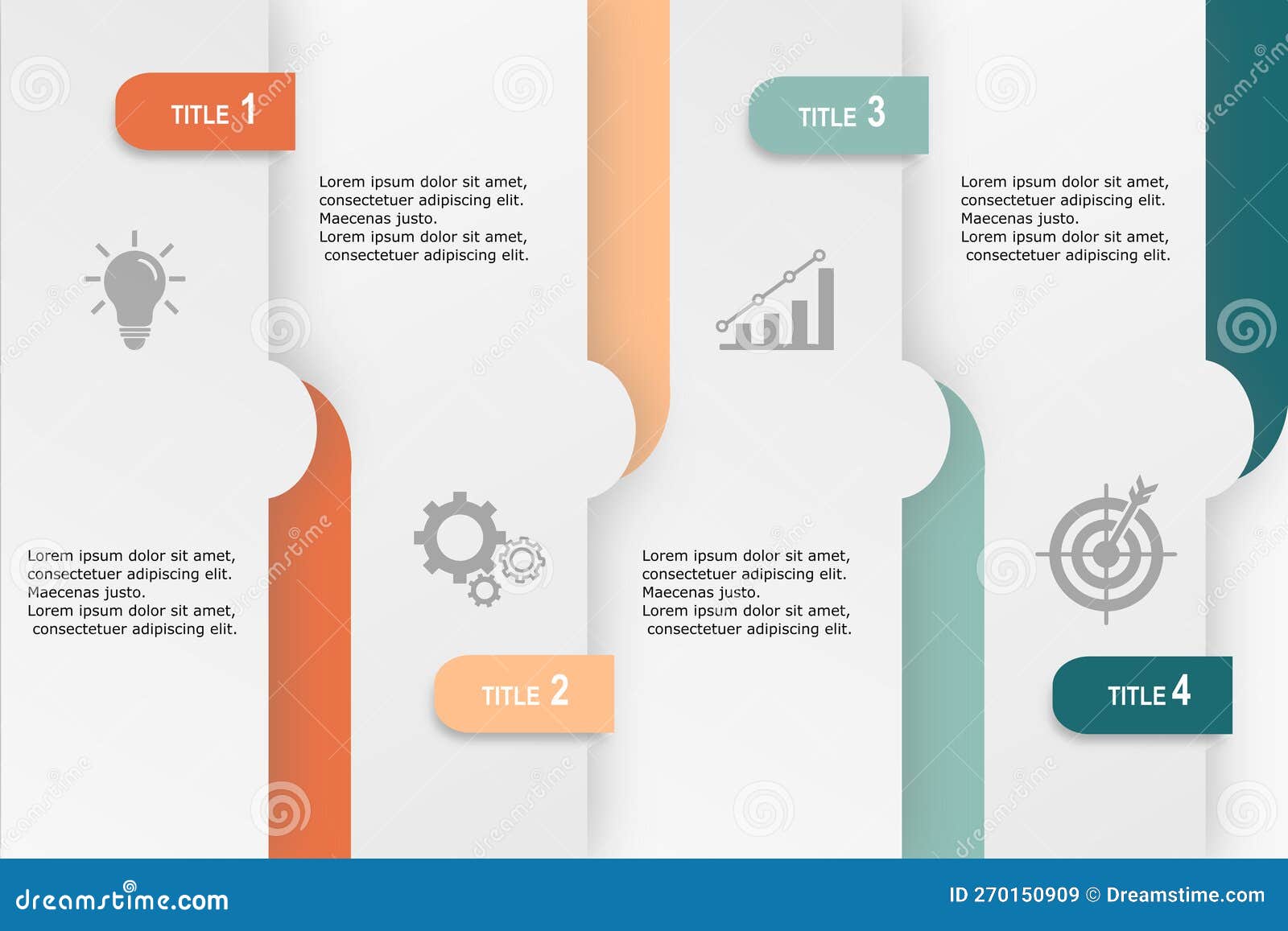 Infographic Template for Business Plan ,strategy, Roadmap. 4 Steps ...