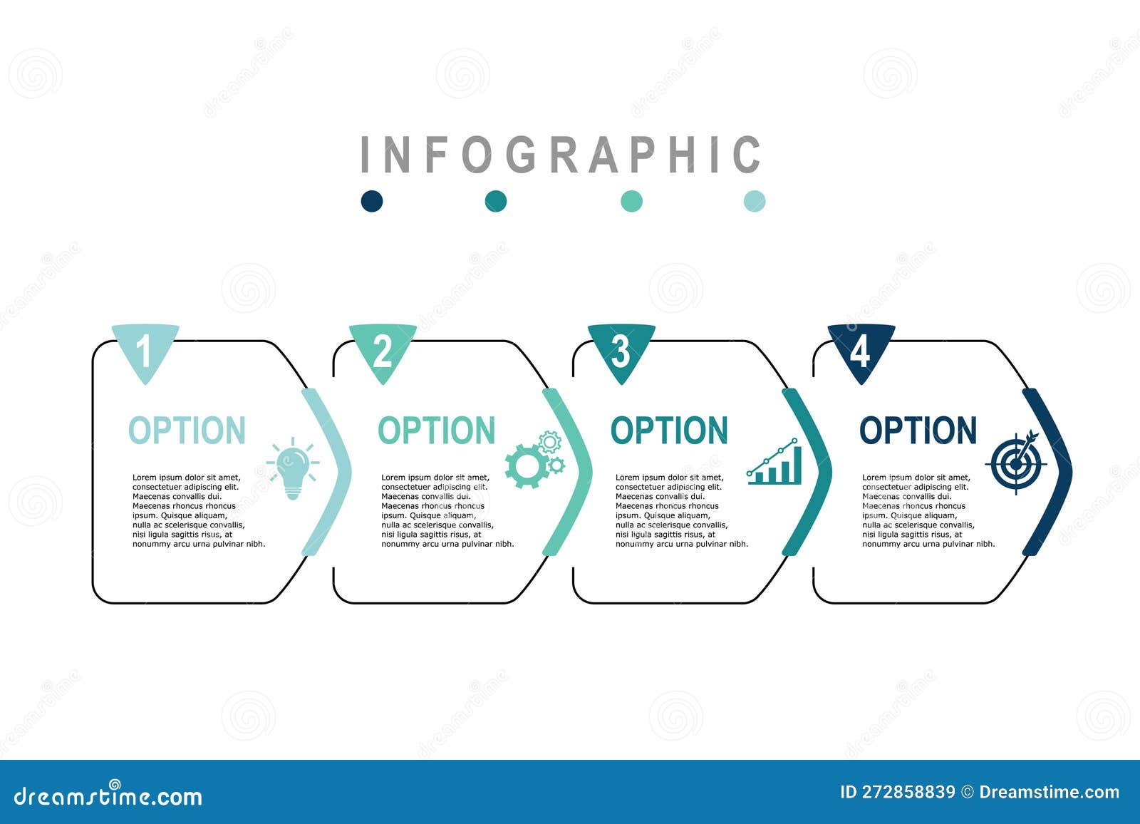 Infographic Template for Business Plan ,strategy, Roadmap. 4 Steps ...