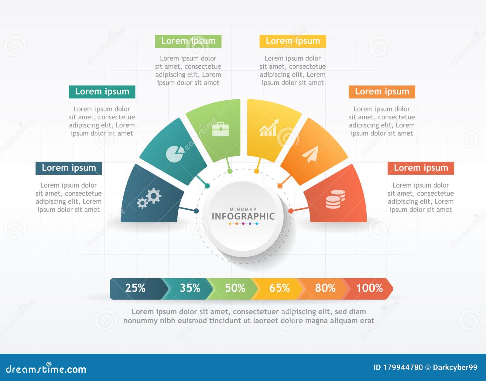 Infographic 6 Steps Modern Mindmap Diagram with Graphs, Presentation ... Infographic 6 Steps Modern Mindmap Diagram with Graphs, Presentation ...