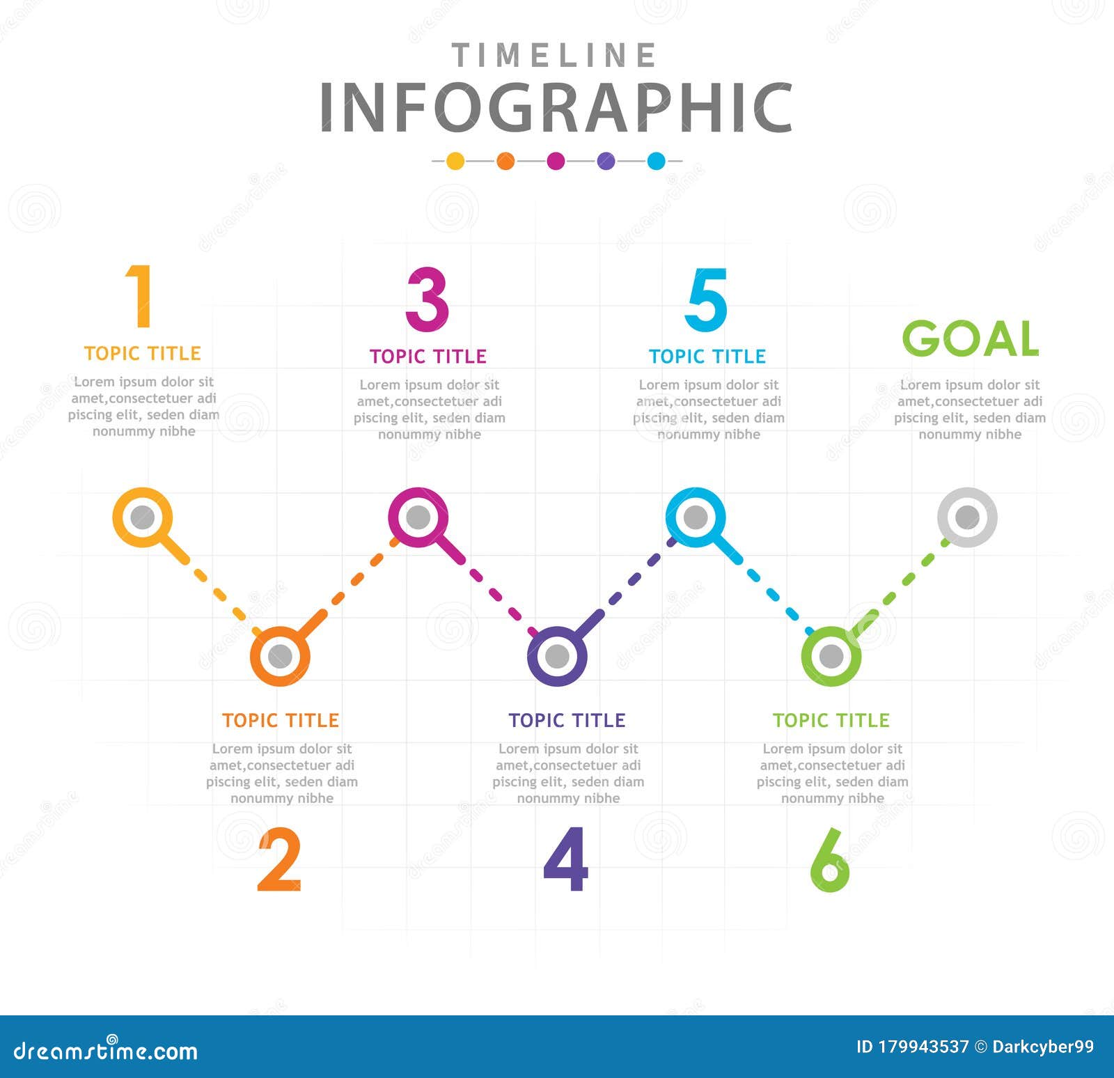 Roadmap Set. Lines, Arrows, Timeline. For Registration Of Sites, A Road ...