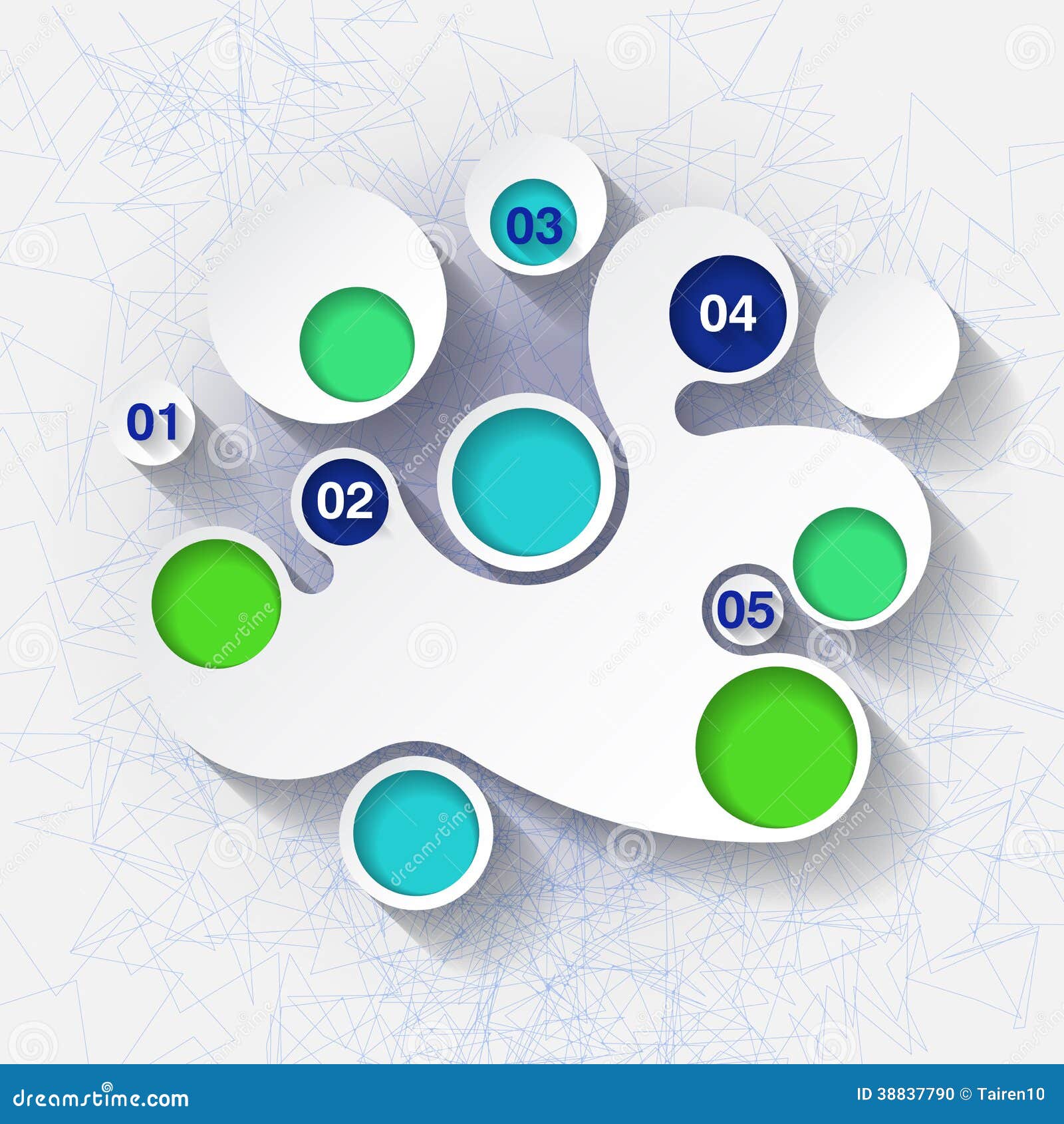 Infographic Template with Circle Labels Stock Vector - Illustration of ...