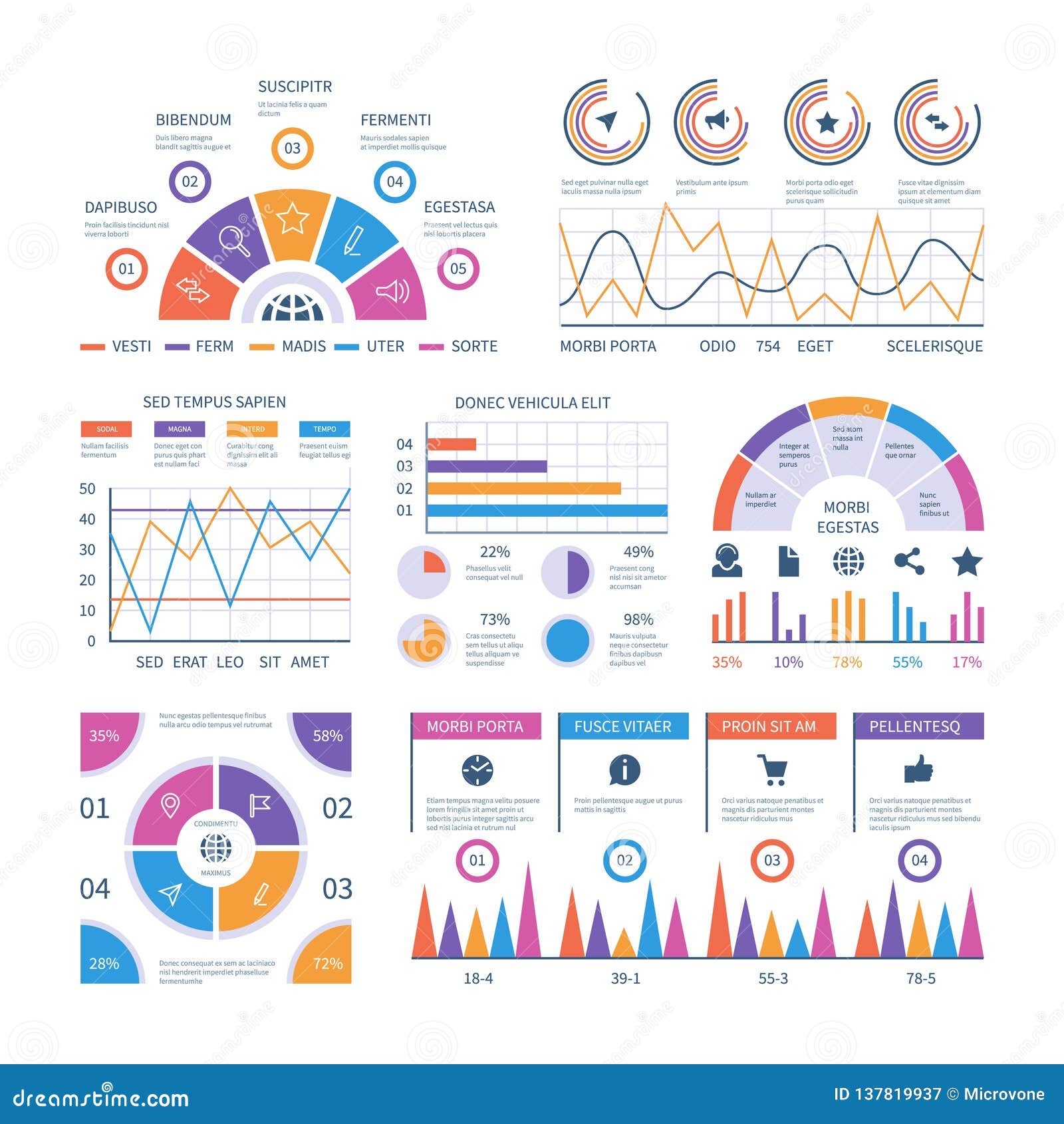 Analytical Indicator Sci-fi Background, Schedule Statistics Data ...