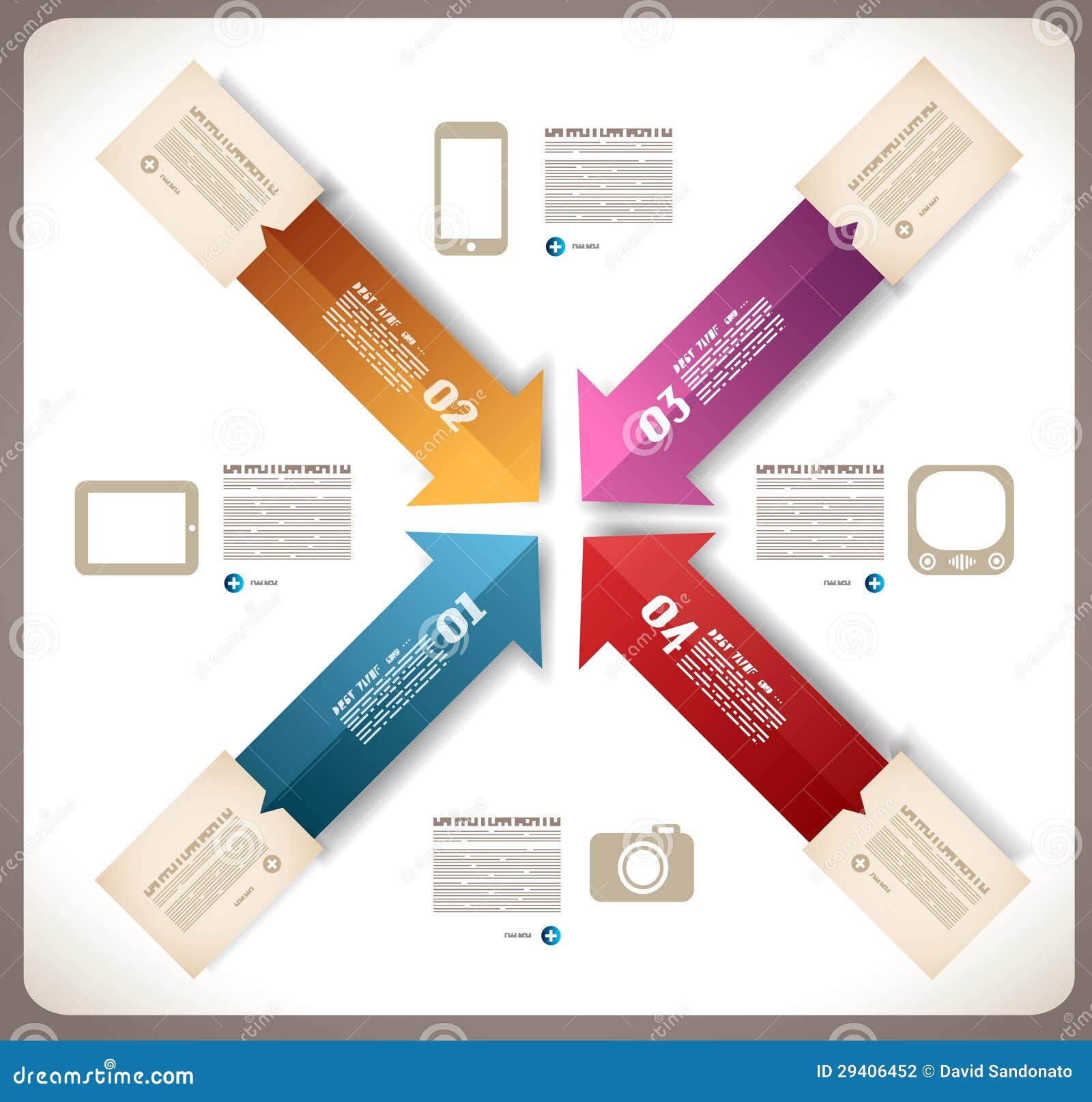 Infographic Template Design - Original Geometrics Stock Illustration ...