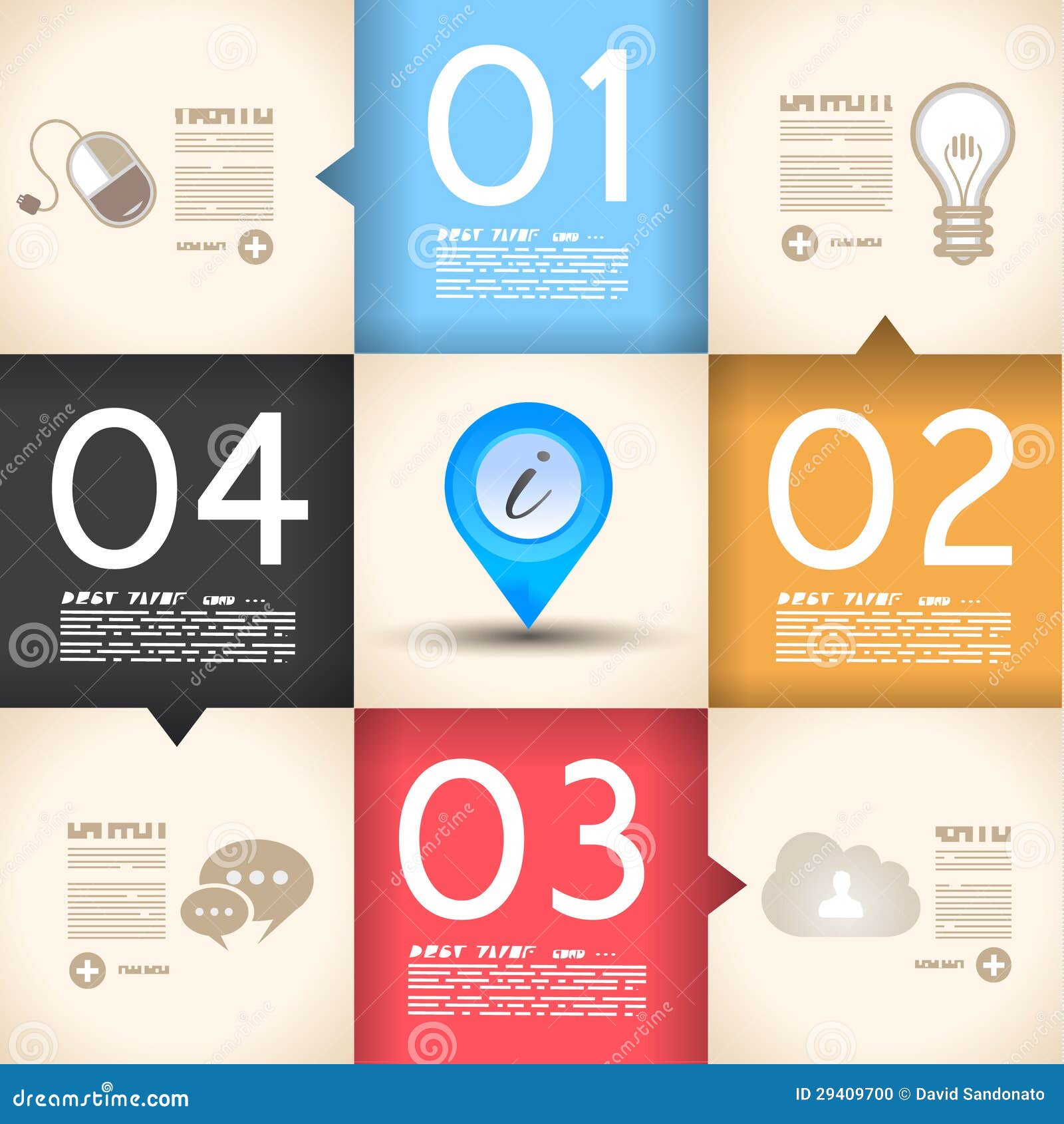 Infographic Template Design - Original Geometrics Stock Illustration ...