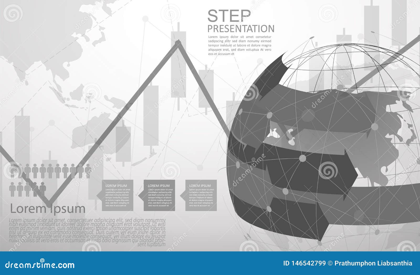 Infographic Template for Diagram Gobal Network Connection. World Map ...