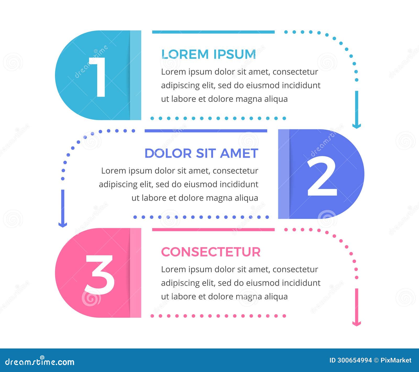 Infographic Template - 3 Elements Stock Vector - Illustration of info ...