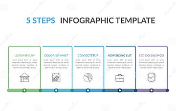 5 Steps - Infographic Template Stock Vector - Illustration of info ...