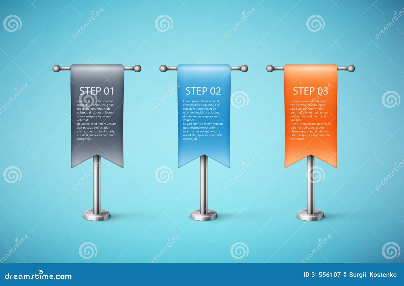 Infographic template flags stock vector. Illustration of design - 31556107