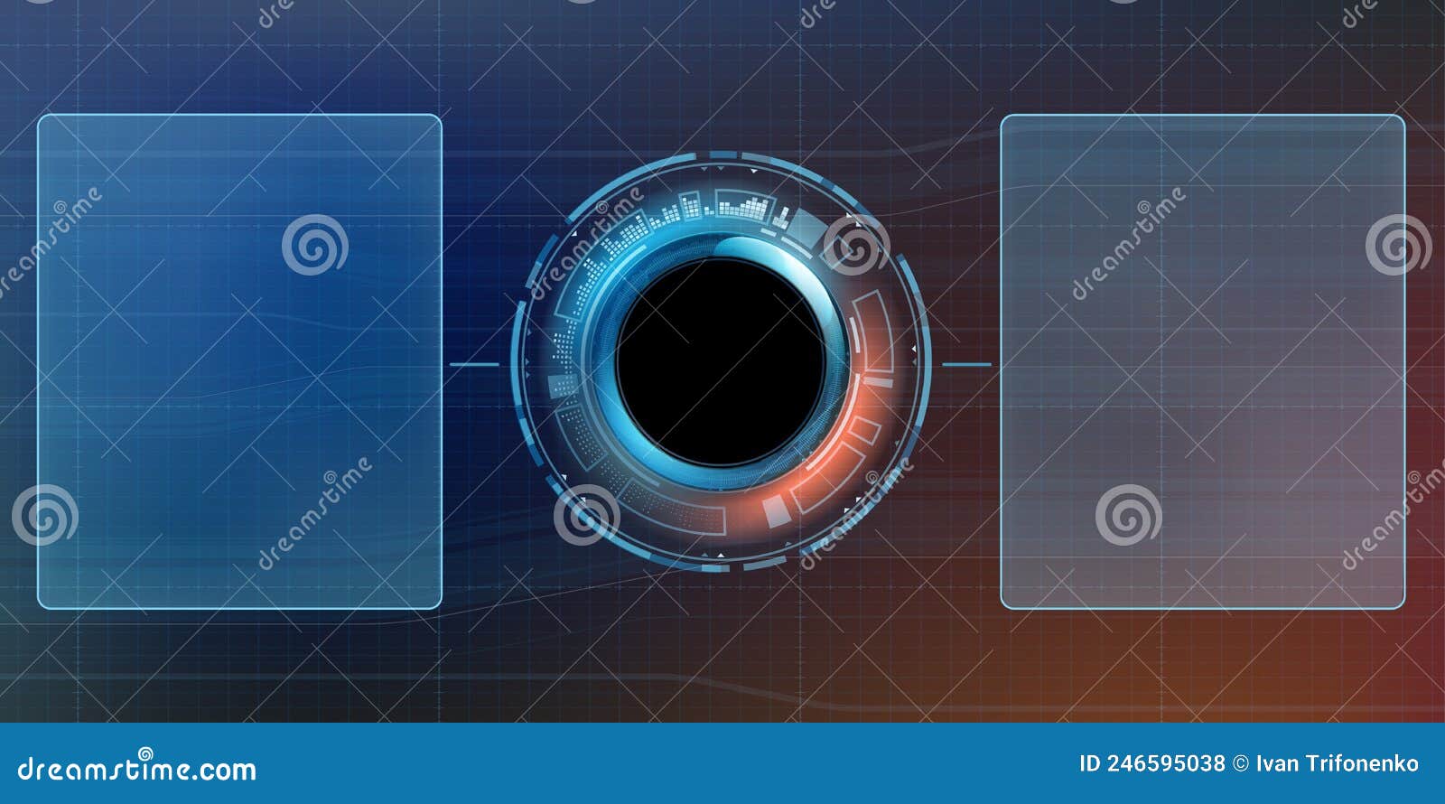 Infographic Template with Frames for Text Stock Vector - Illustration ...