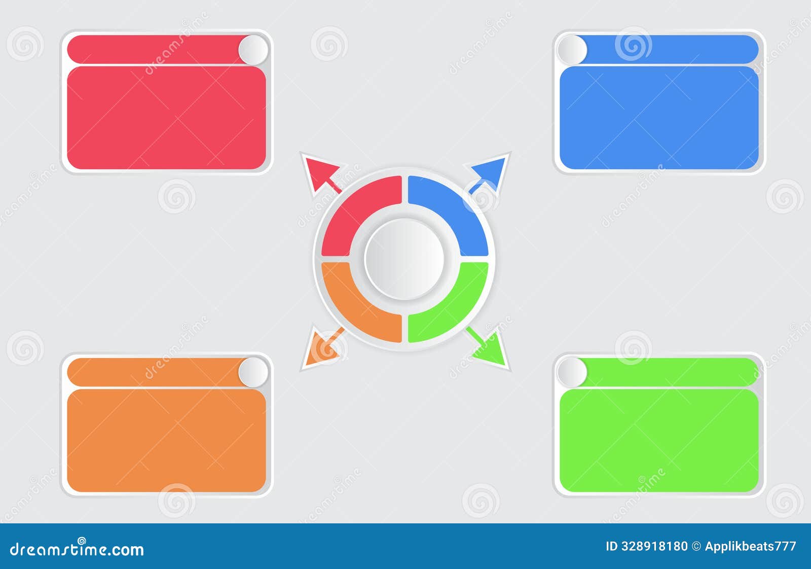 Infographic Template of Mind Mapping Folder Modern Diagram Topic ...