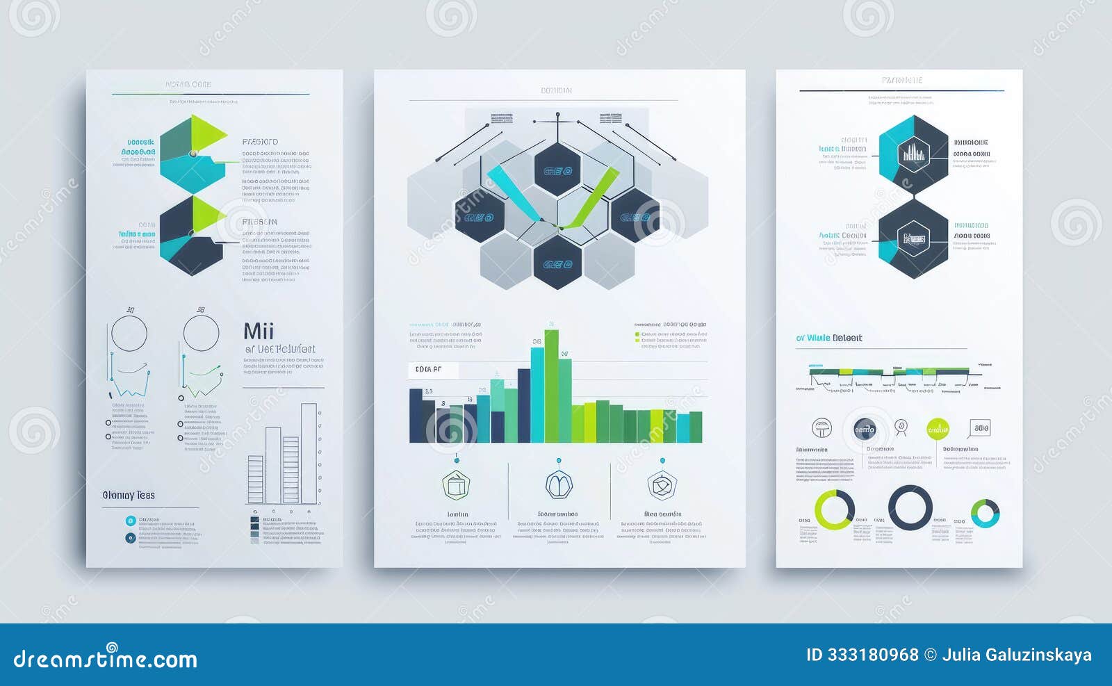 Infographic Template in a Minimalist Style. in the Center of the ...