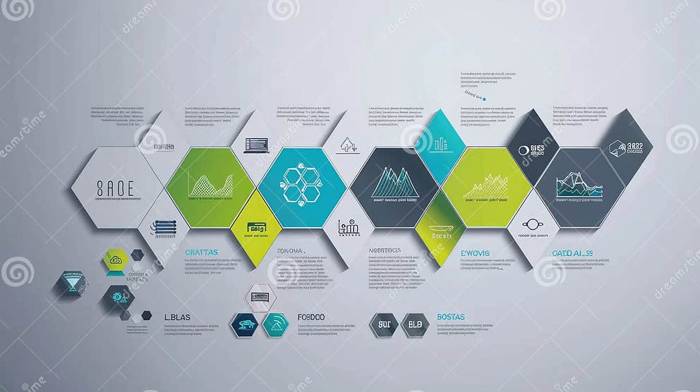 Infographic Template in a Minimalist Style. in the Center of the ...