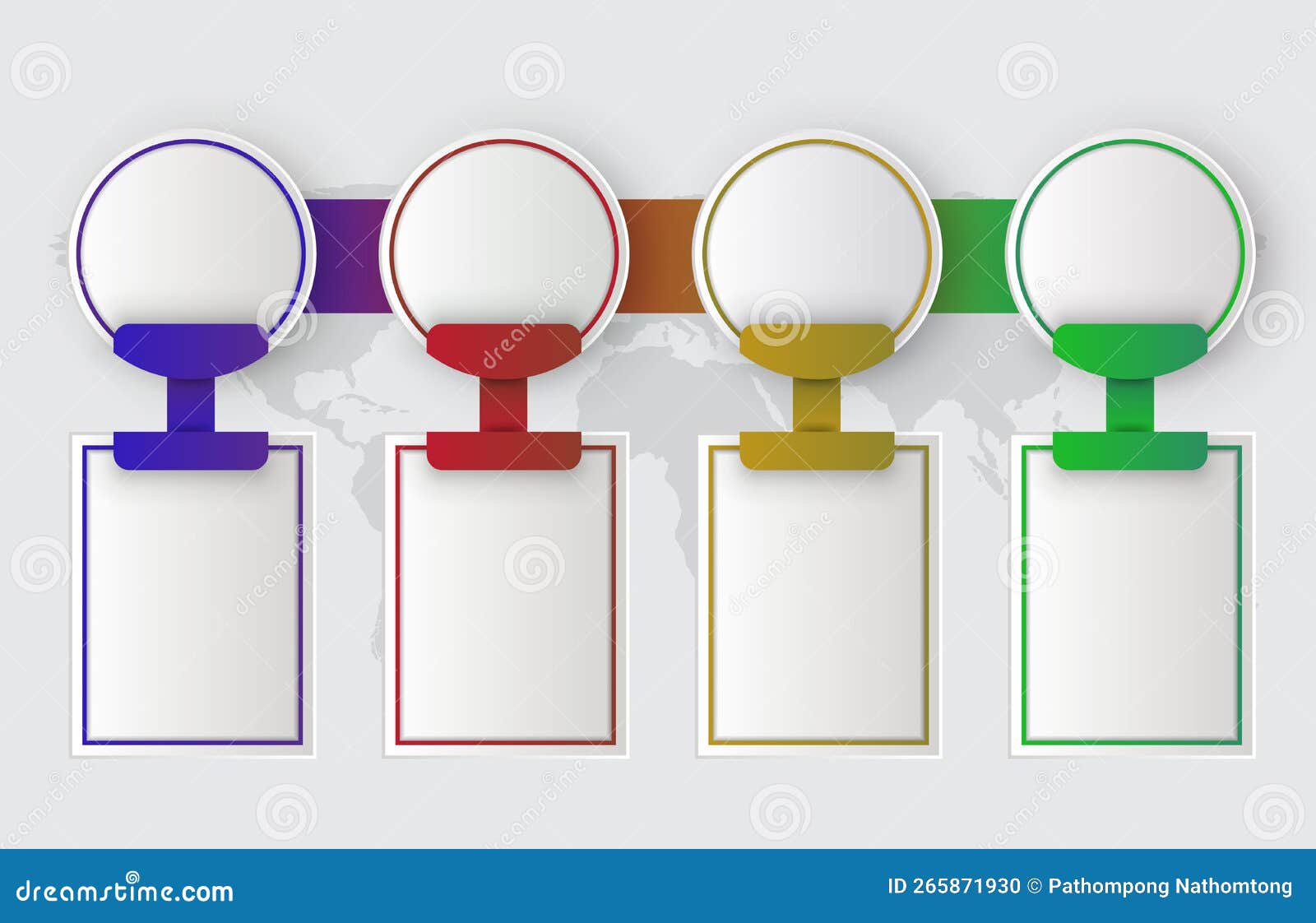 Infographic Template Modern Circle and Square Topic , Presentation ...