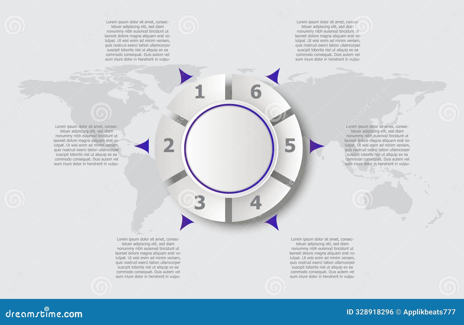 Infographic Template of Modern Round Topic , Presentation Infographic ...