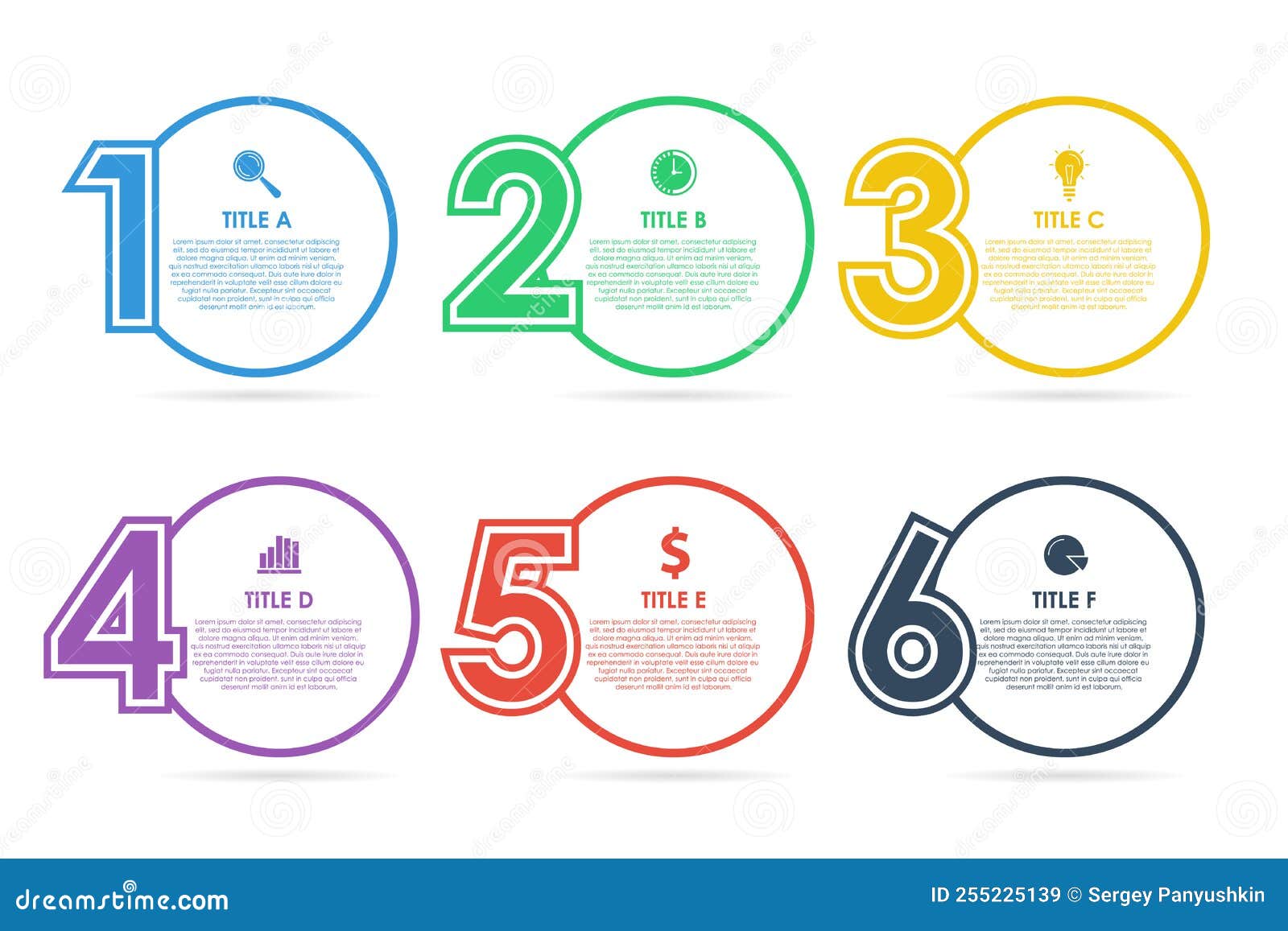 Infographic Template with Numbers for Business Chart, Presentations or ...