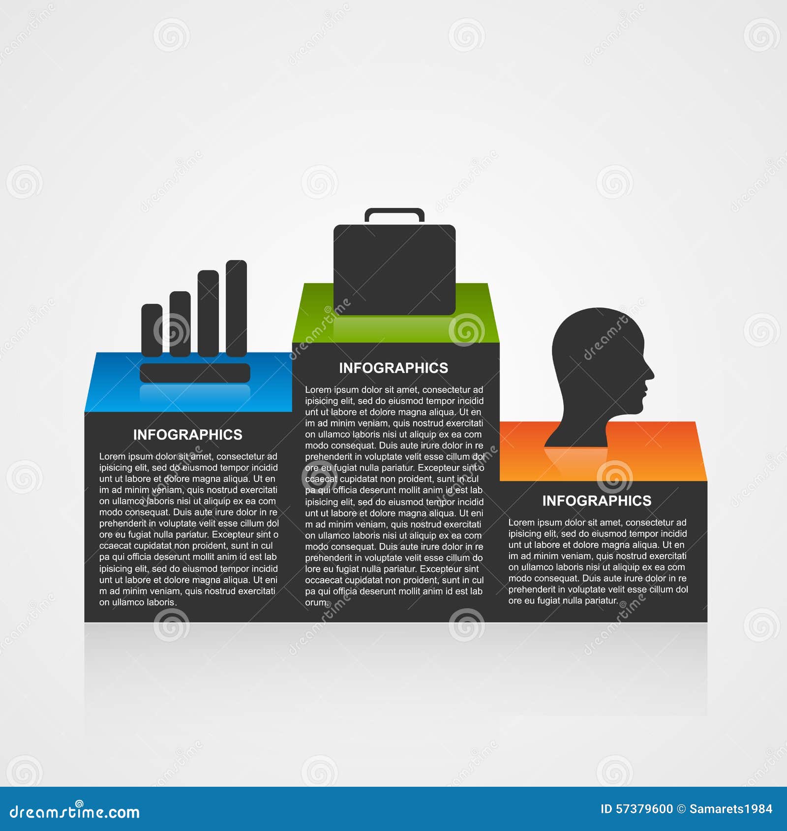 Infographic Template With Olympic Podium. Vector Illustration ...