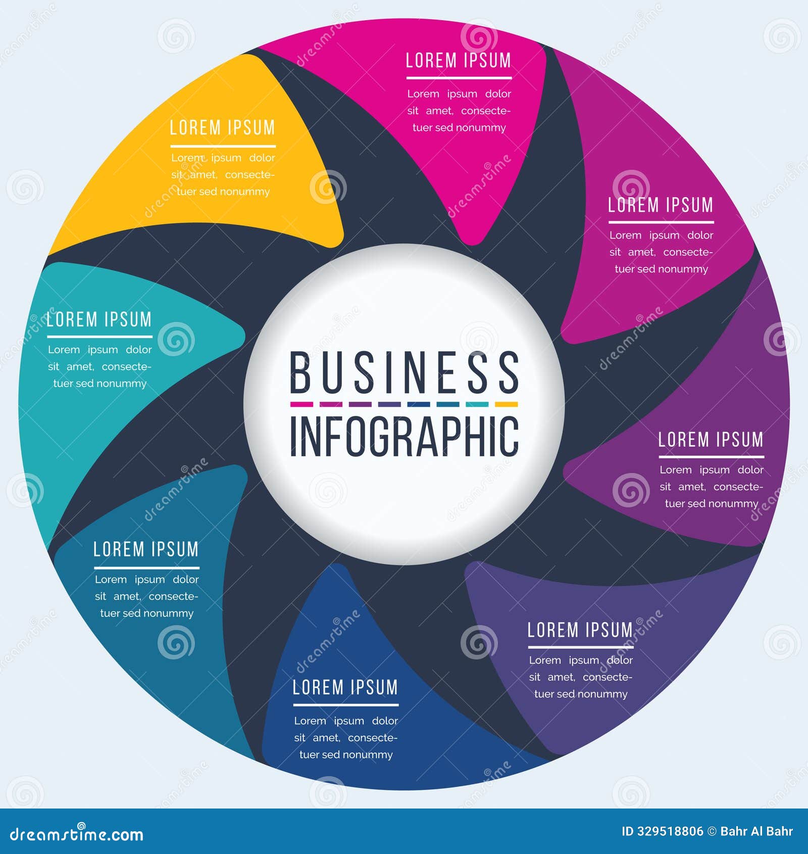 Information Age Circle Word Cloud Collage, Concept Background Royalty ...